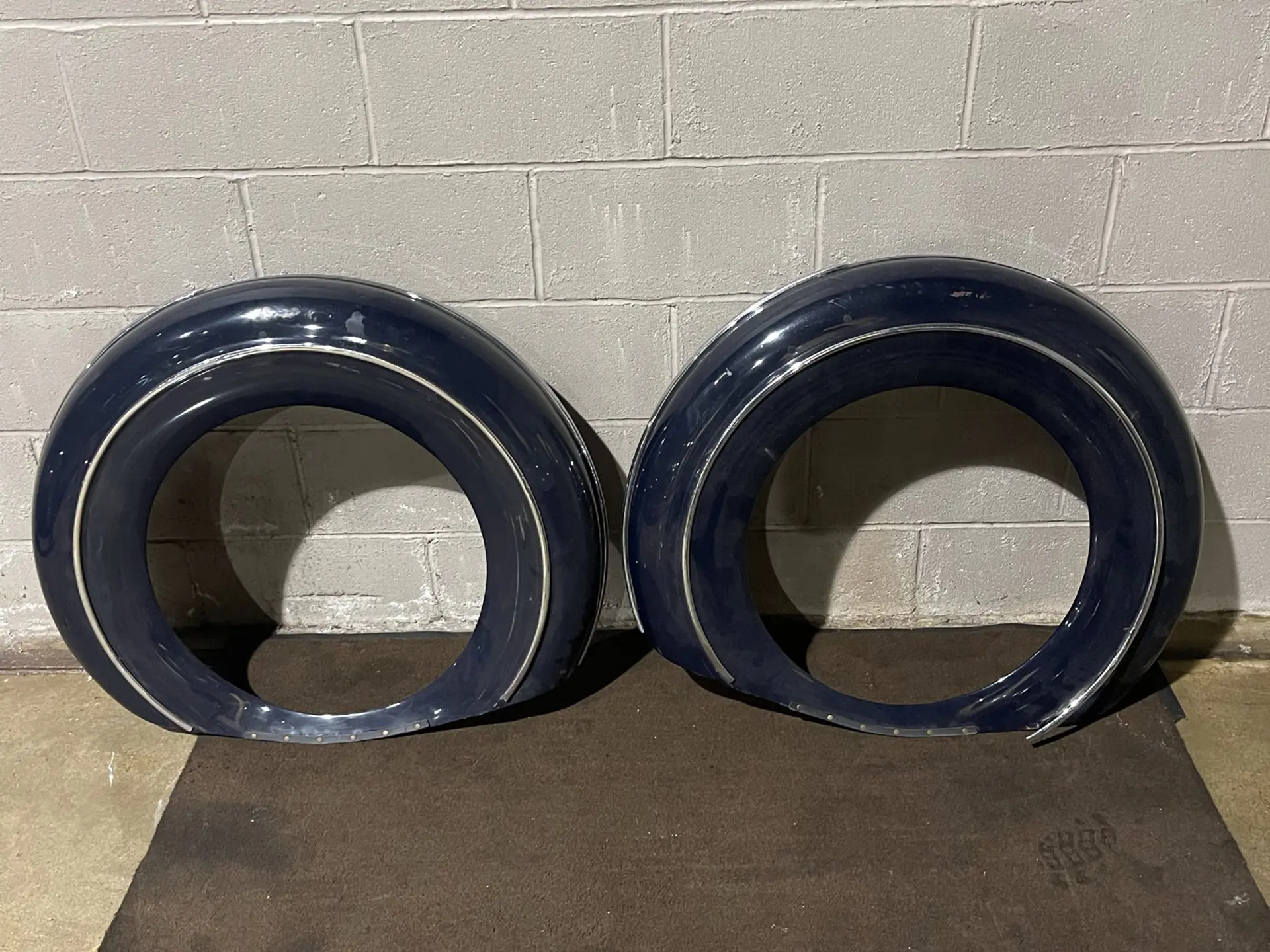 Pair of Metal Side-Mounted Spare Covers - Believed to be Packard ...