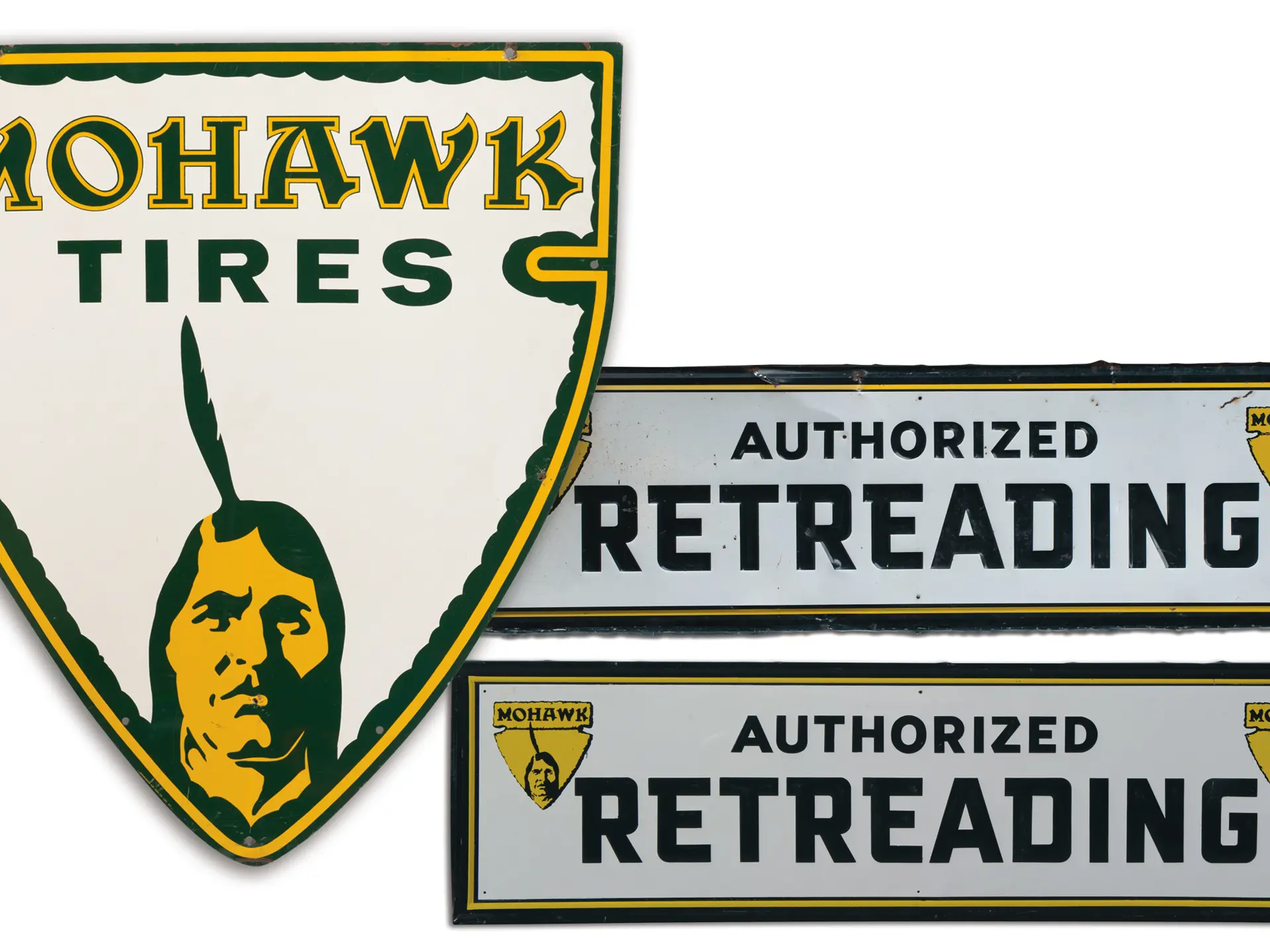 Three Mohawk Tires Signs | The Dingman Collection 2012 | RM Sotheby's