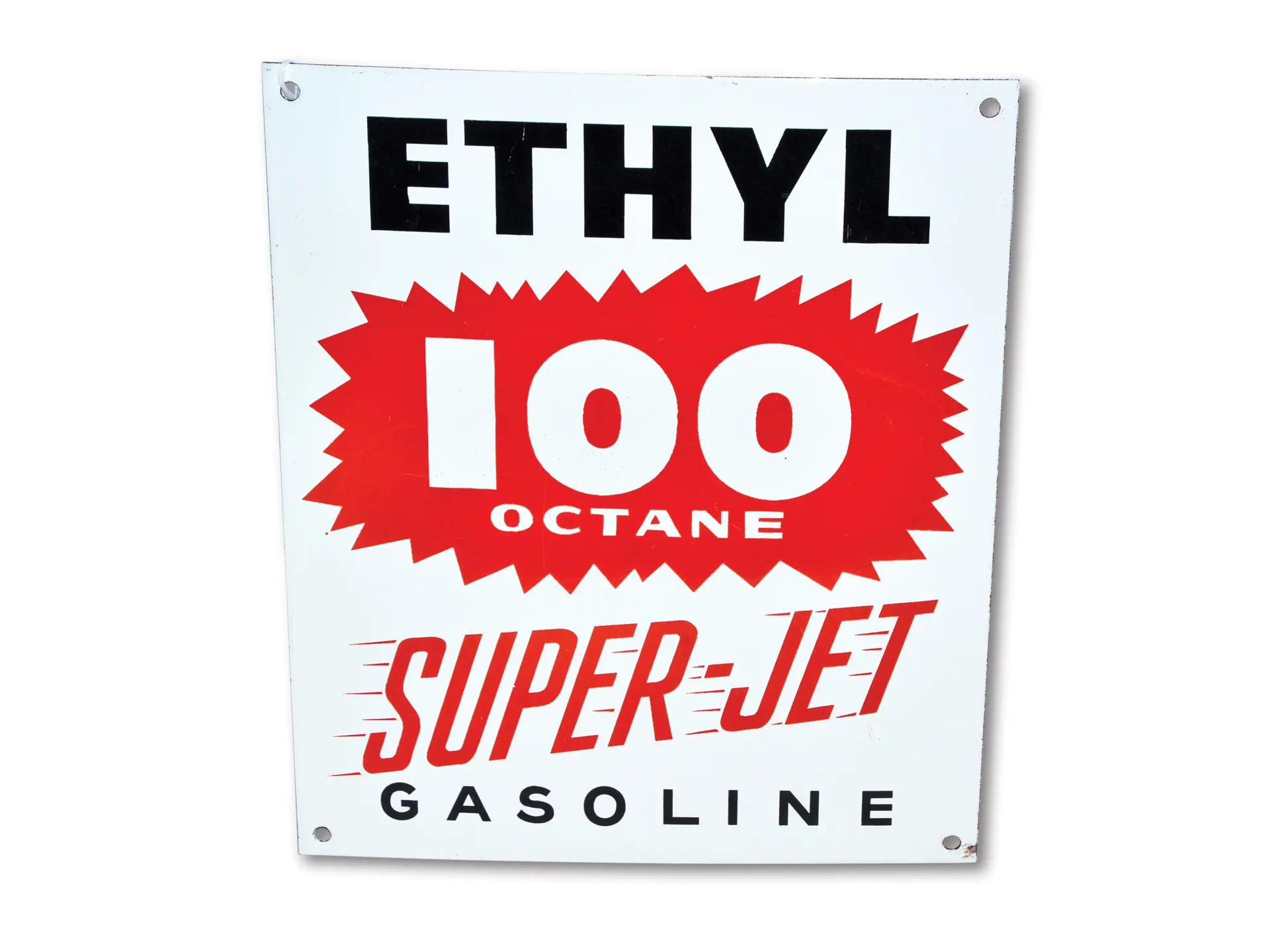 Super-Jet Ethyl 100 Octane Gasoline Sign | Auburn Spring 2019 | RM ...