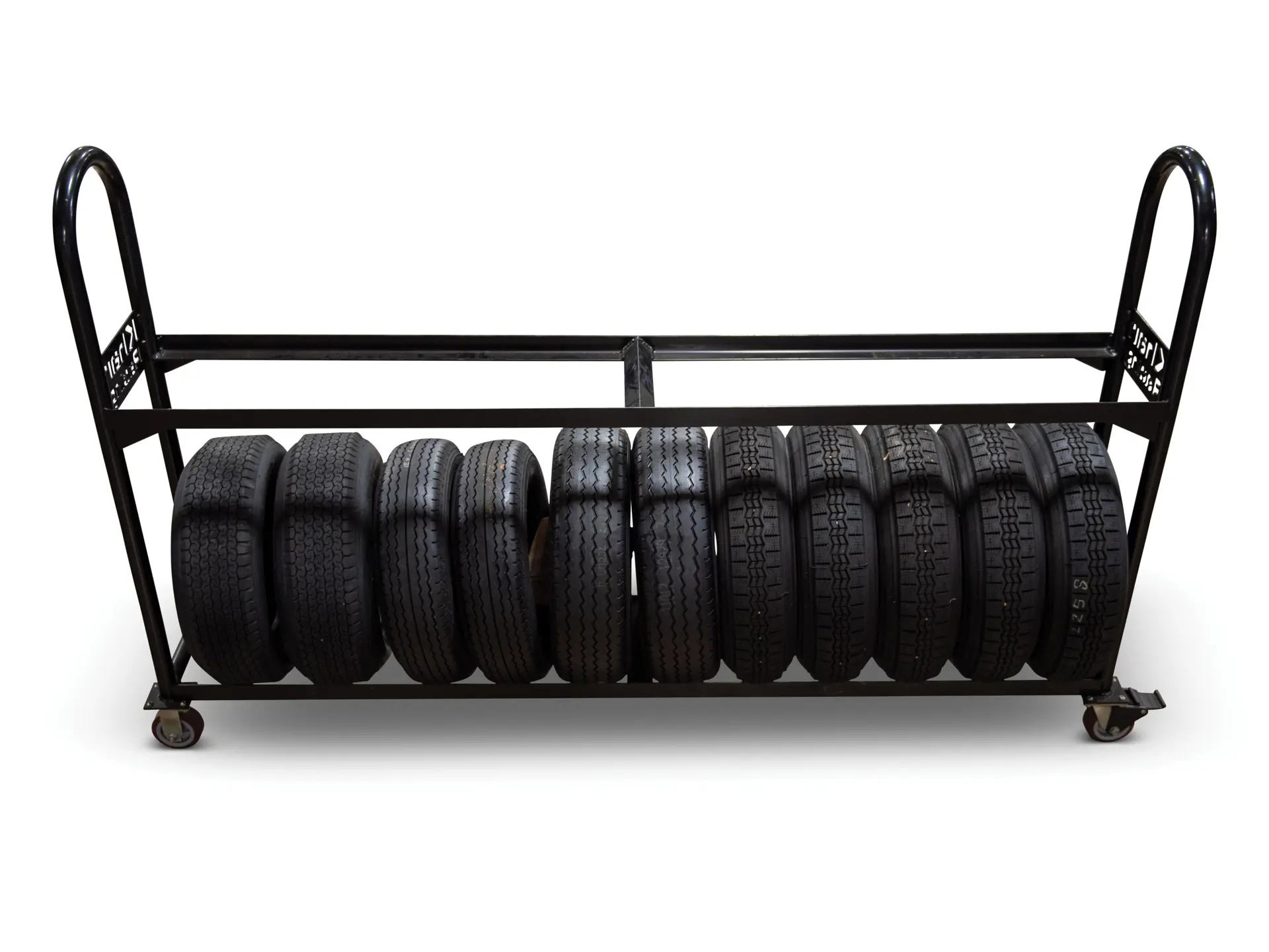 Custom Tire Rack with Assorted Tires | The Elkhart Collection | RM ...