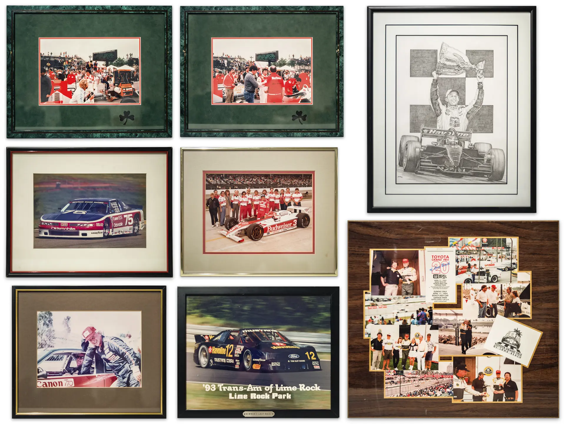 Eight Racing-Related Photographs and Collages | High Speed: Paul Newman ...