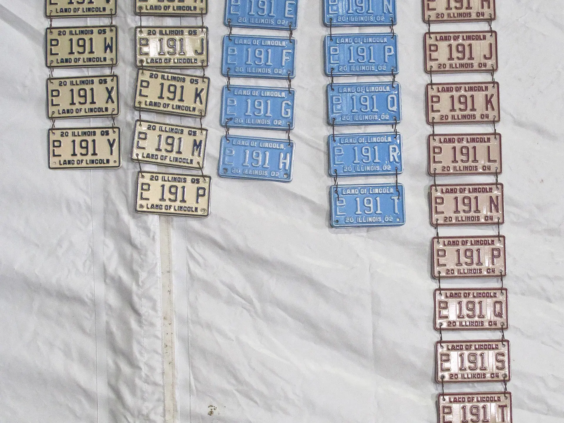 Illinois Numbered 191 Motorcycle Dealer License Plates | The Lee Roy ...