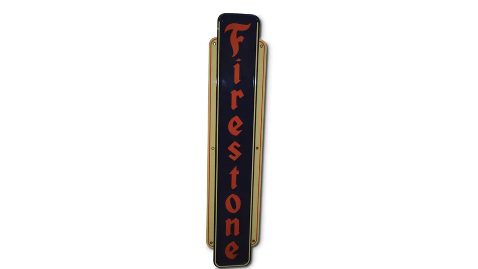 Firestone Vertical Metal Sign | Auburn Fall 2019 | RM Sotheby's