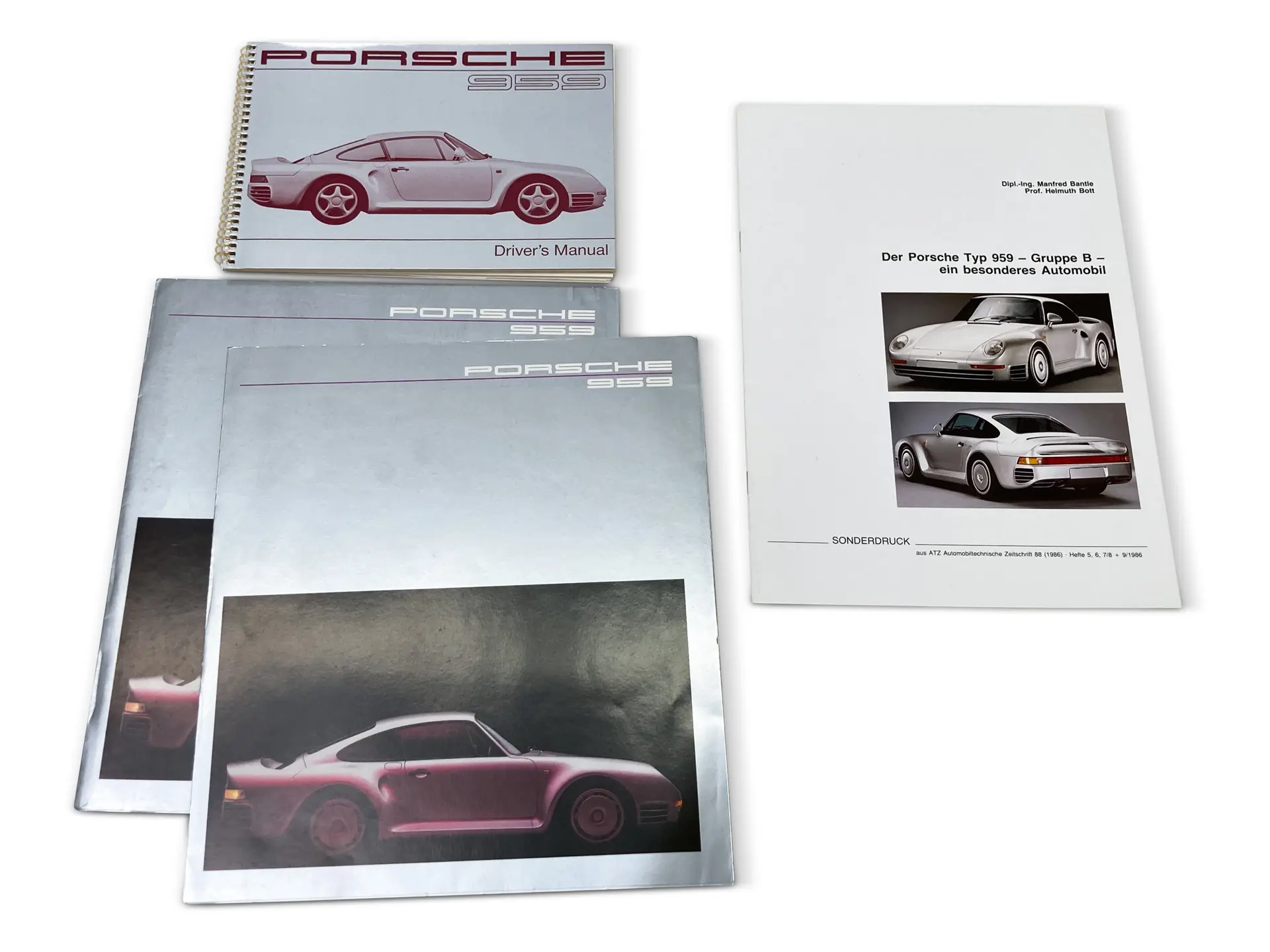 Porsche 959 English/German Literature and Owner's Manual | The White ...