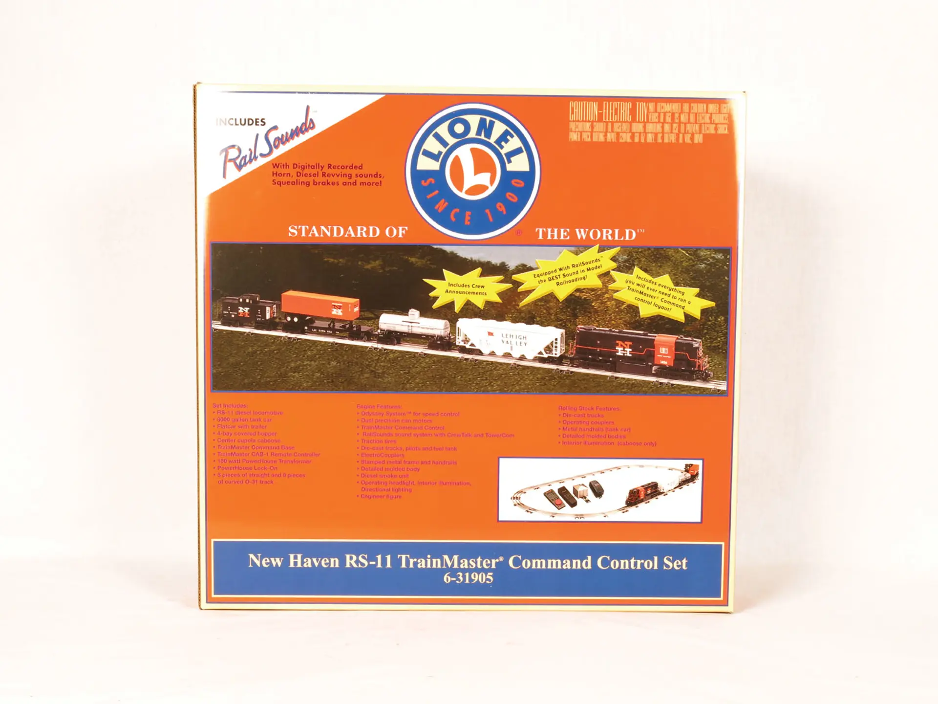 Lionel O Gauge New Haven RS-11 TrainMaster Command Control Set | Auburn ...