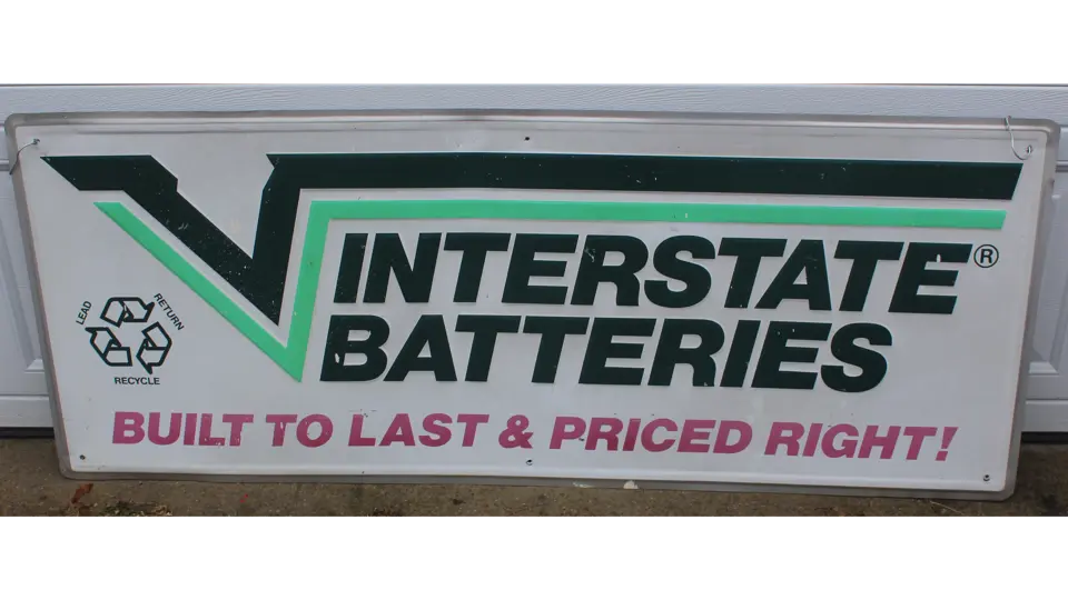 Interstate Batteries Sign | Auburn Spring 2018 | RM Sotheby's