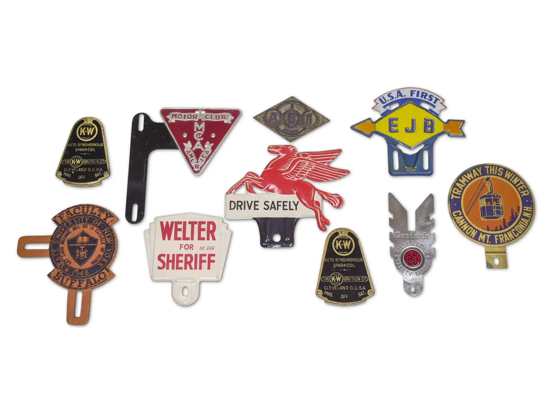 Assortment of License Plate Toppers and Badges | THE MITOSINKA ...