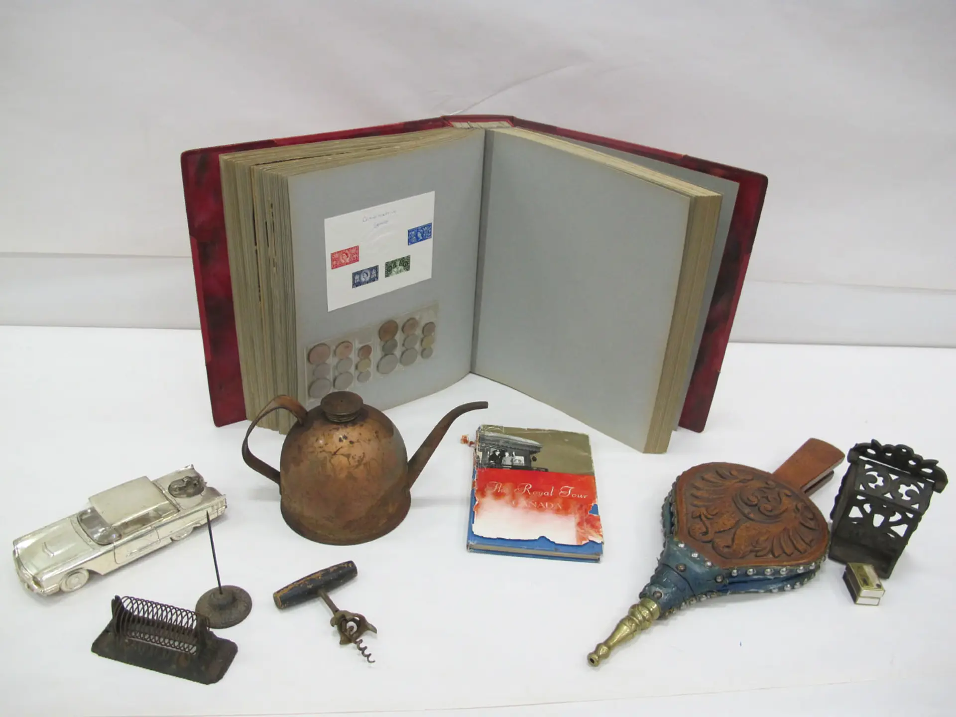 Seven framed pictures of Queens visit to Canada and assorted ...