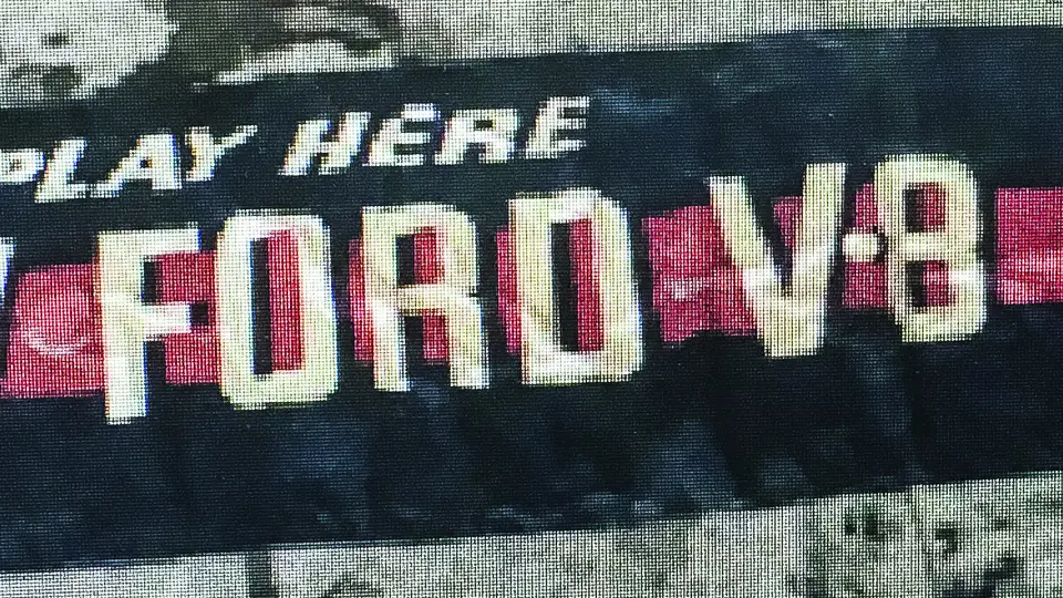 An extremely rare "New Ford V8 Cars for 1937" advertising banner ...