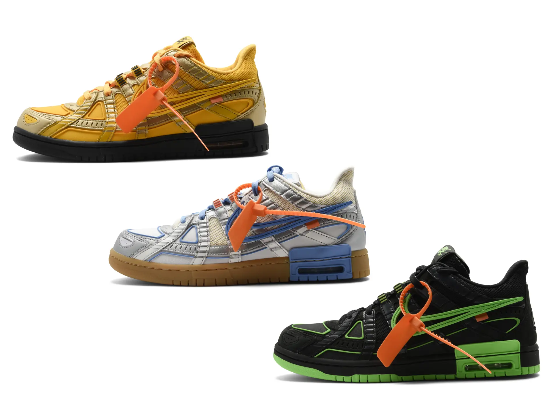 Set of Three | Nike Off-White Rubber Dunk Sneakers | Dare to Dream ...
