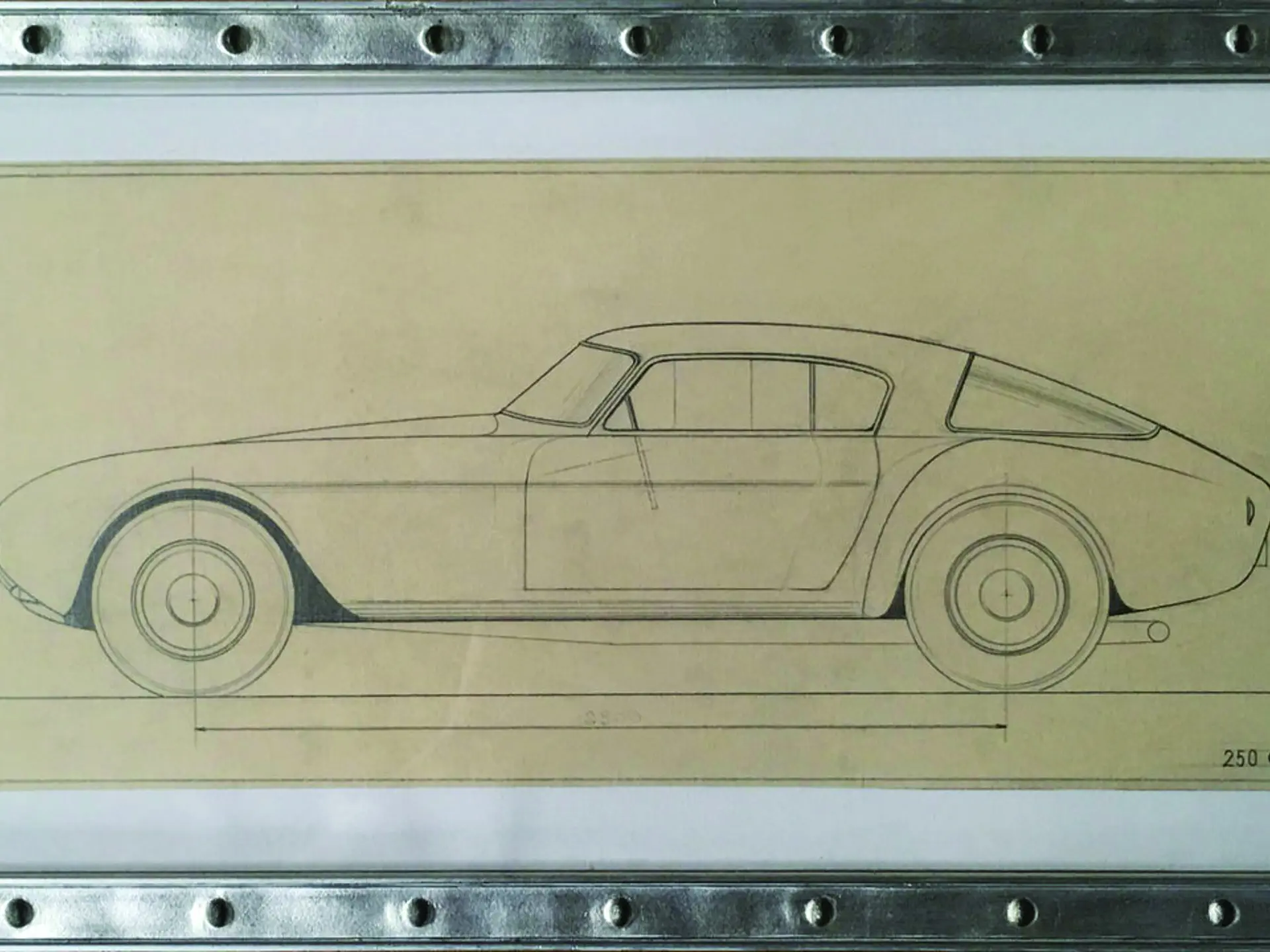 Pinin Farina Ferrari 250 GTC Drawing, c. 1950s | Santa Monica 2017 | RM ...