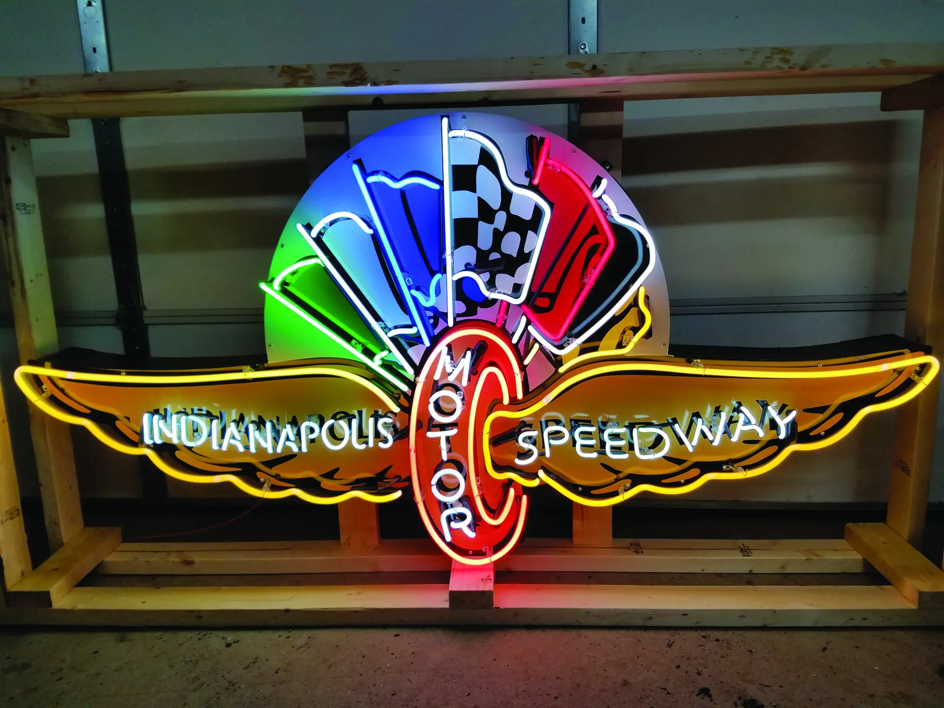 A custom, Indianapolis 500, tin, neon, sign. | Auburn Spring 2017 | RM ...