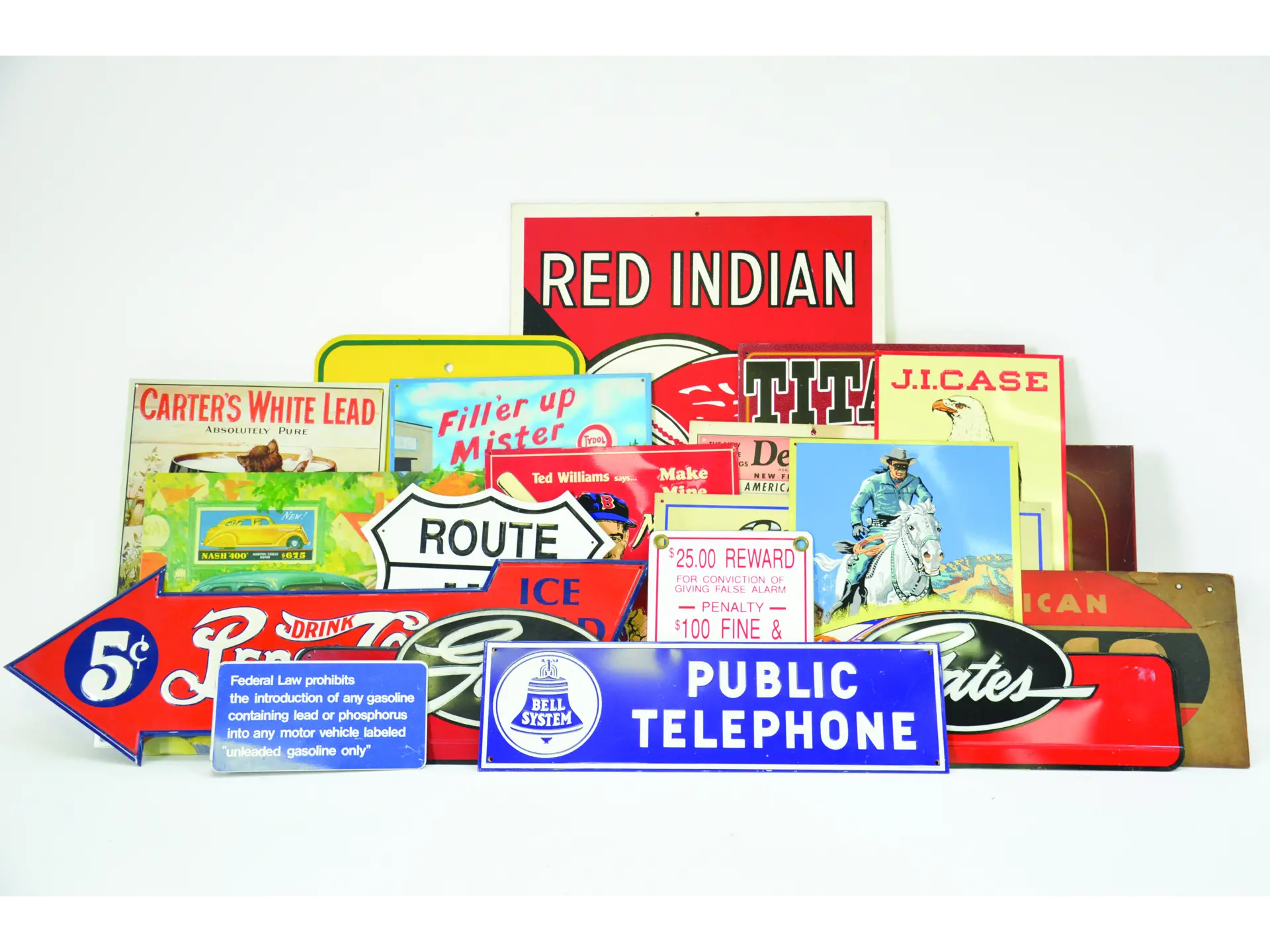 A large grouping of reproduction advertising signs | Auburn Fall 2016 ...