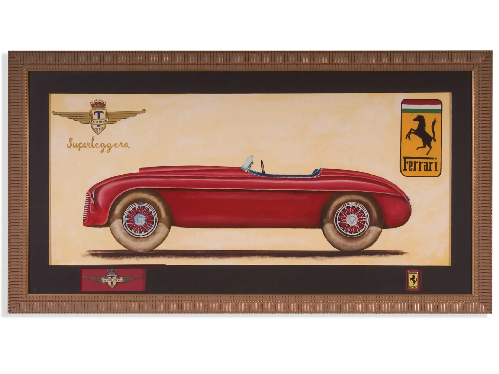 FRAMED FERRARI PAINTING | The Ponder Collection | RM Sotheby's