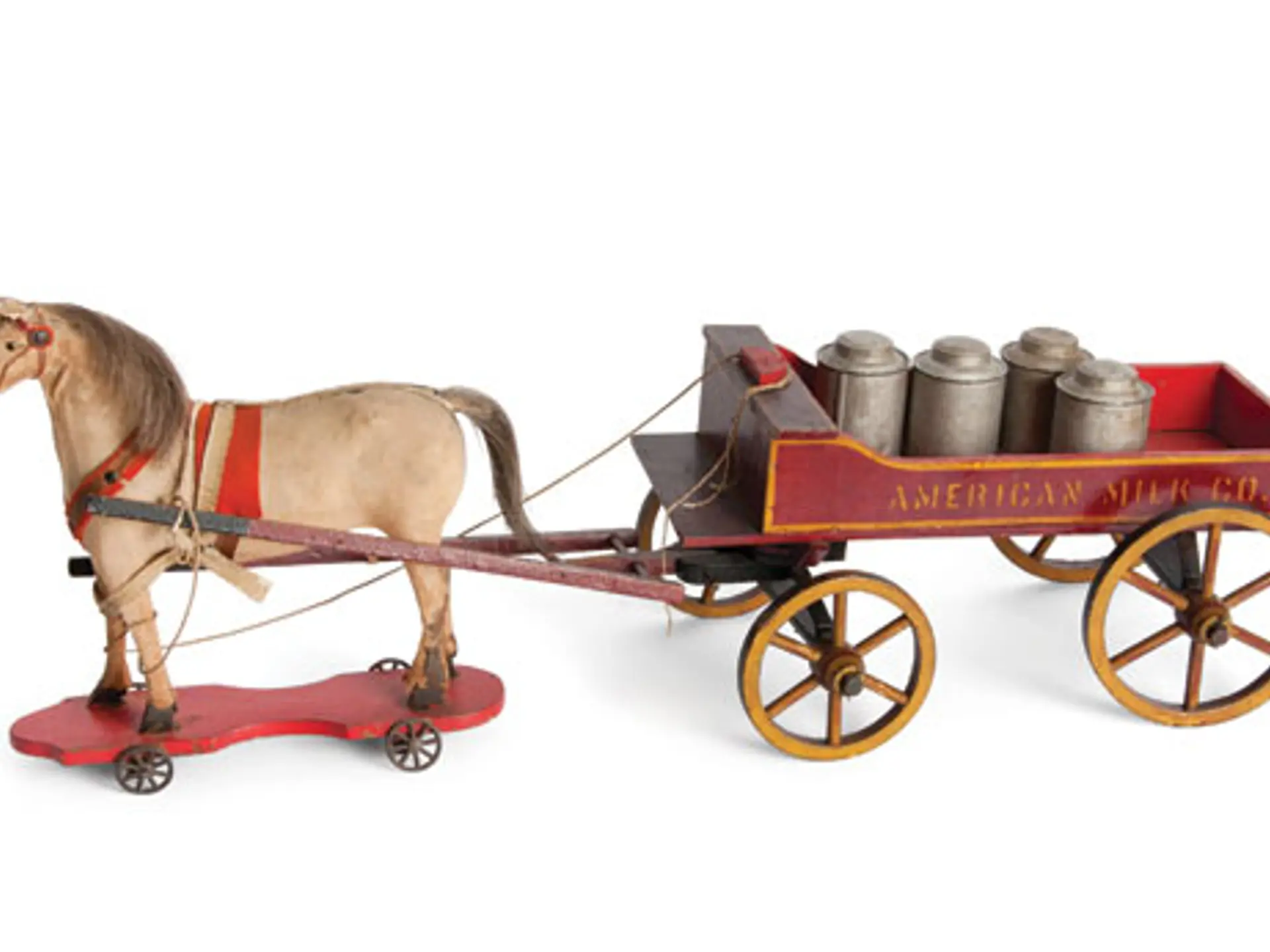 American Milk Company Dray with Horse (7" X 12" X 31") | Auburn Fall ...