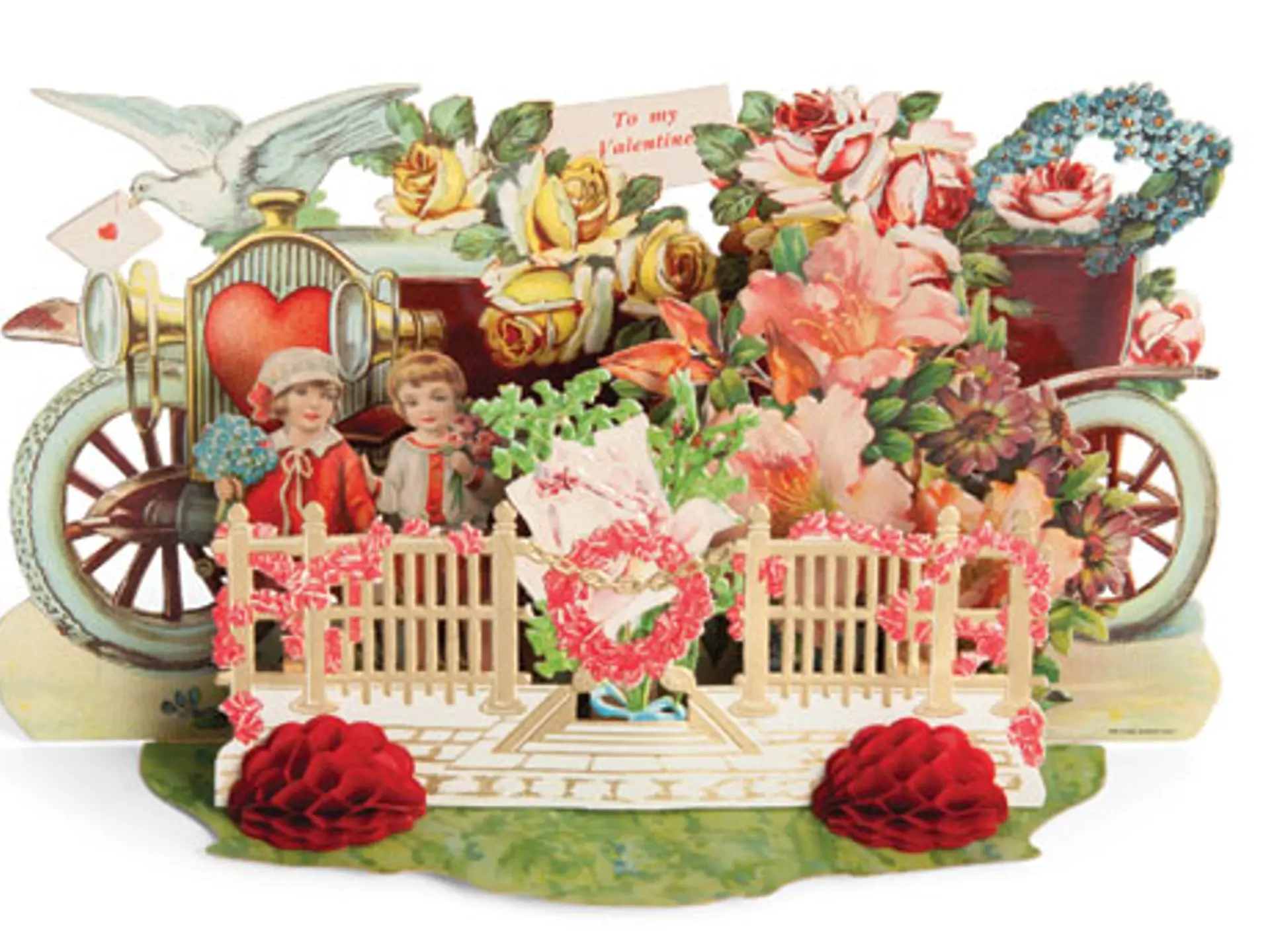3-D Honeycombed German Automobile Valentine (3" X 7" X 11") | Auburn ...