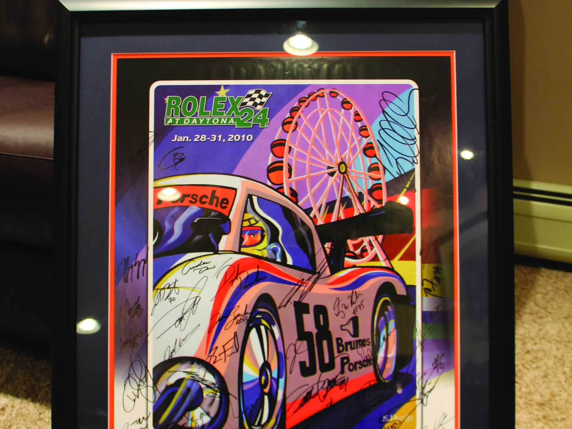 Rolex 24 2010 Poster signed by Drivers and Rennsport Reunion 3 poster ...