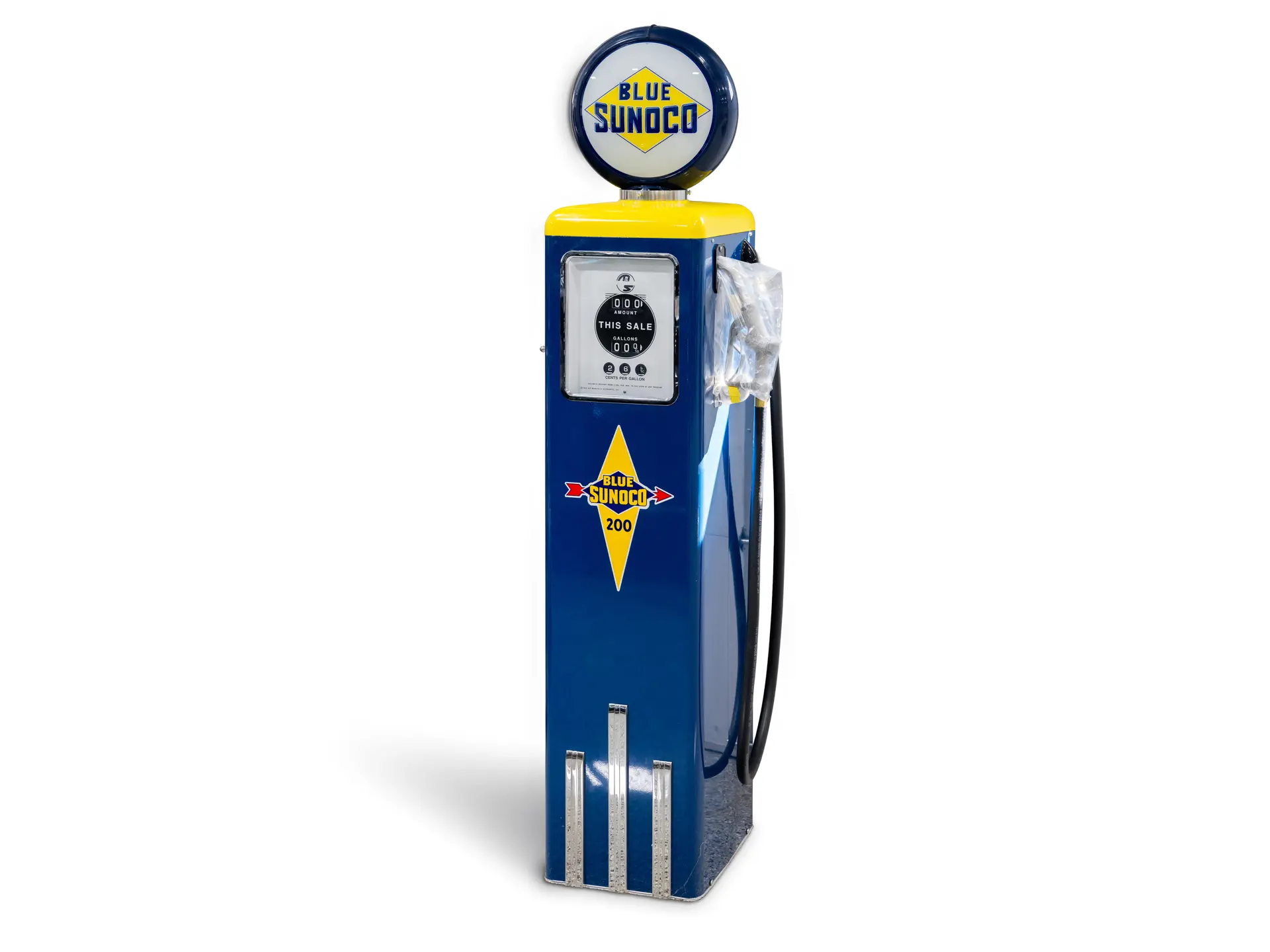 Sunoco Blue Reproduction Gas Pump | The Ron and Sarah Jury Grand ...