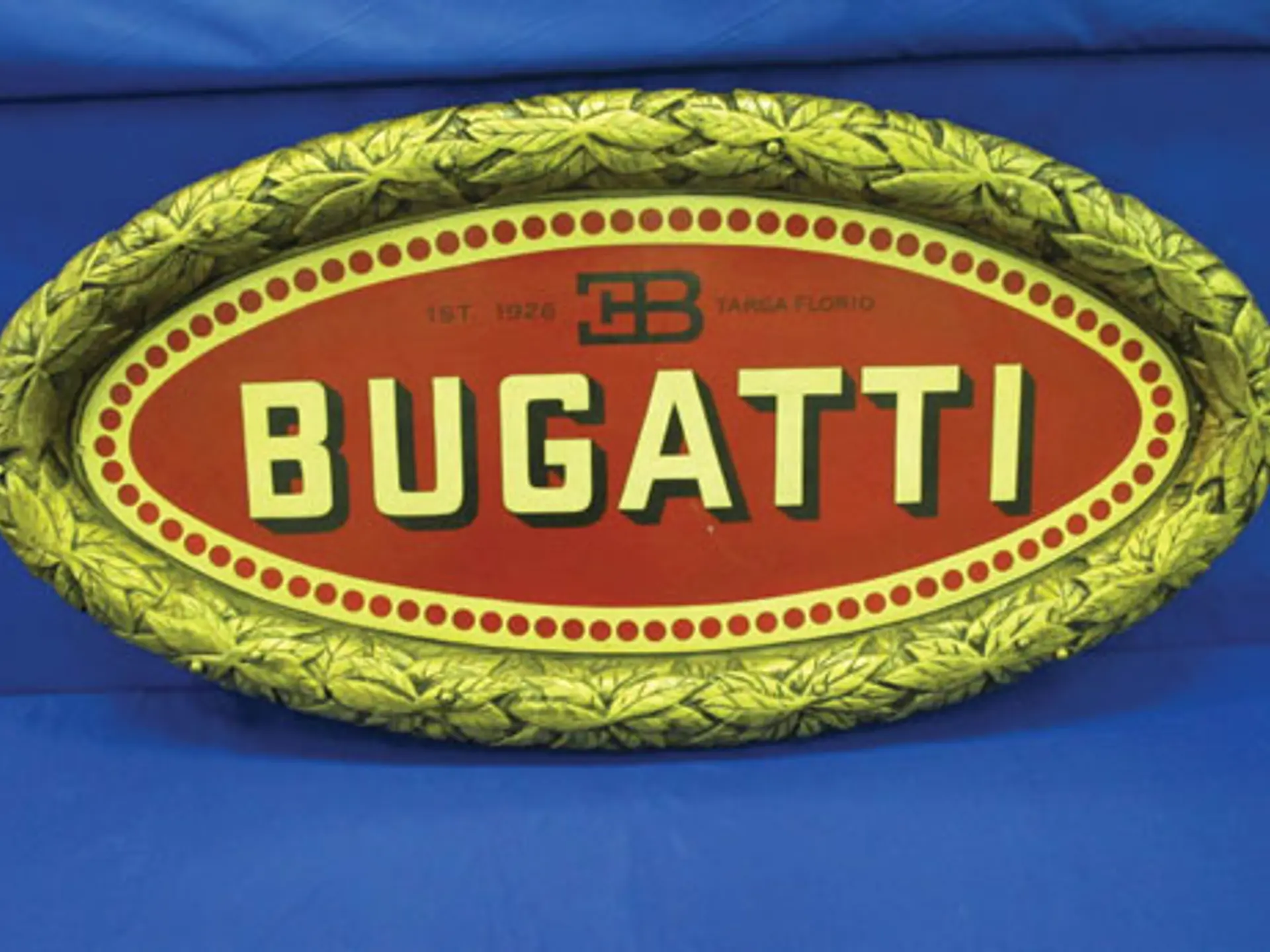 Bugatti Wooden Sign | Auburn Fall 2012 | RM Sotheby's