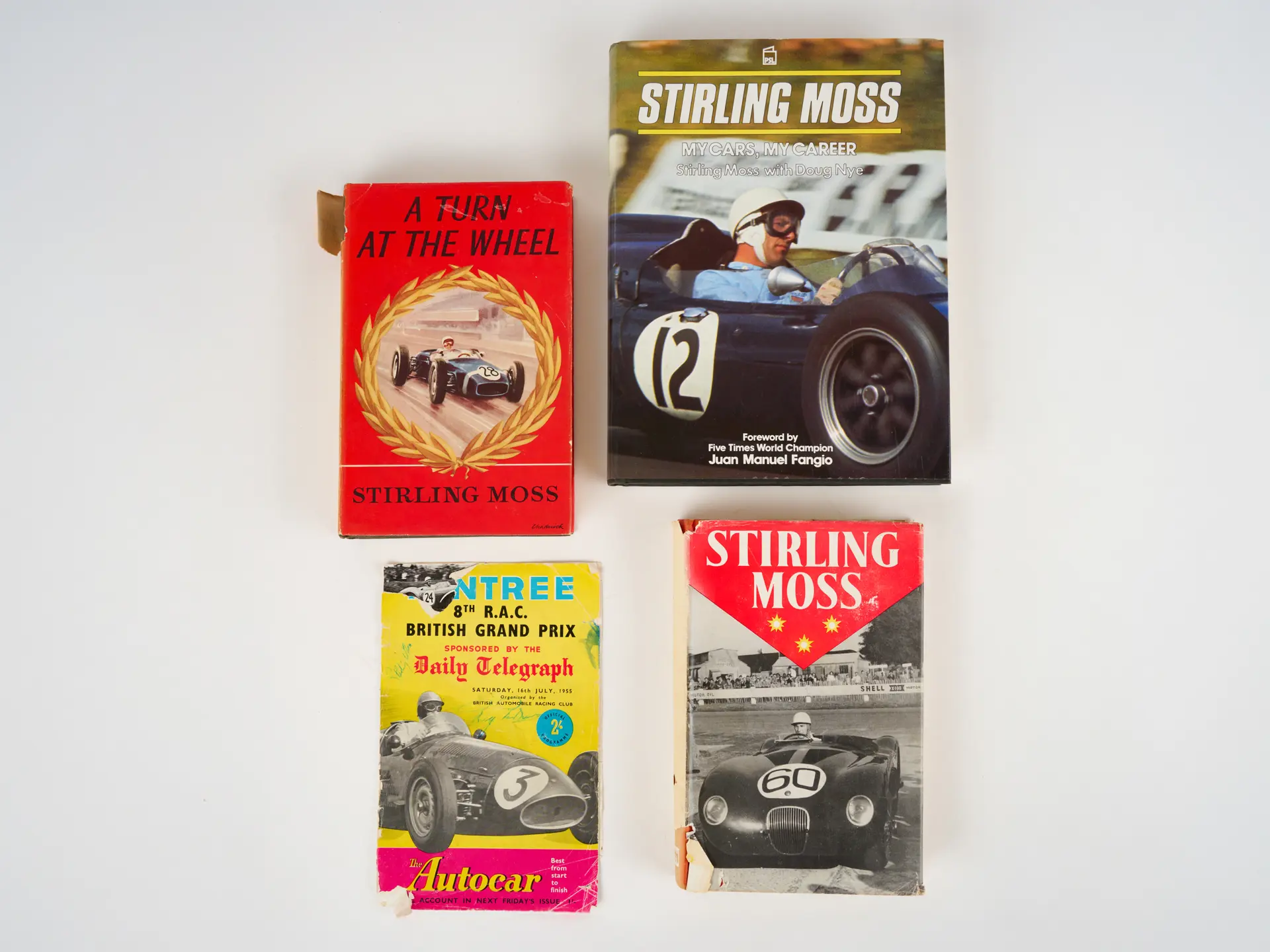 Stirling Moss Signed Books | The February Memorabilia Sale: Featuring ...