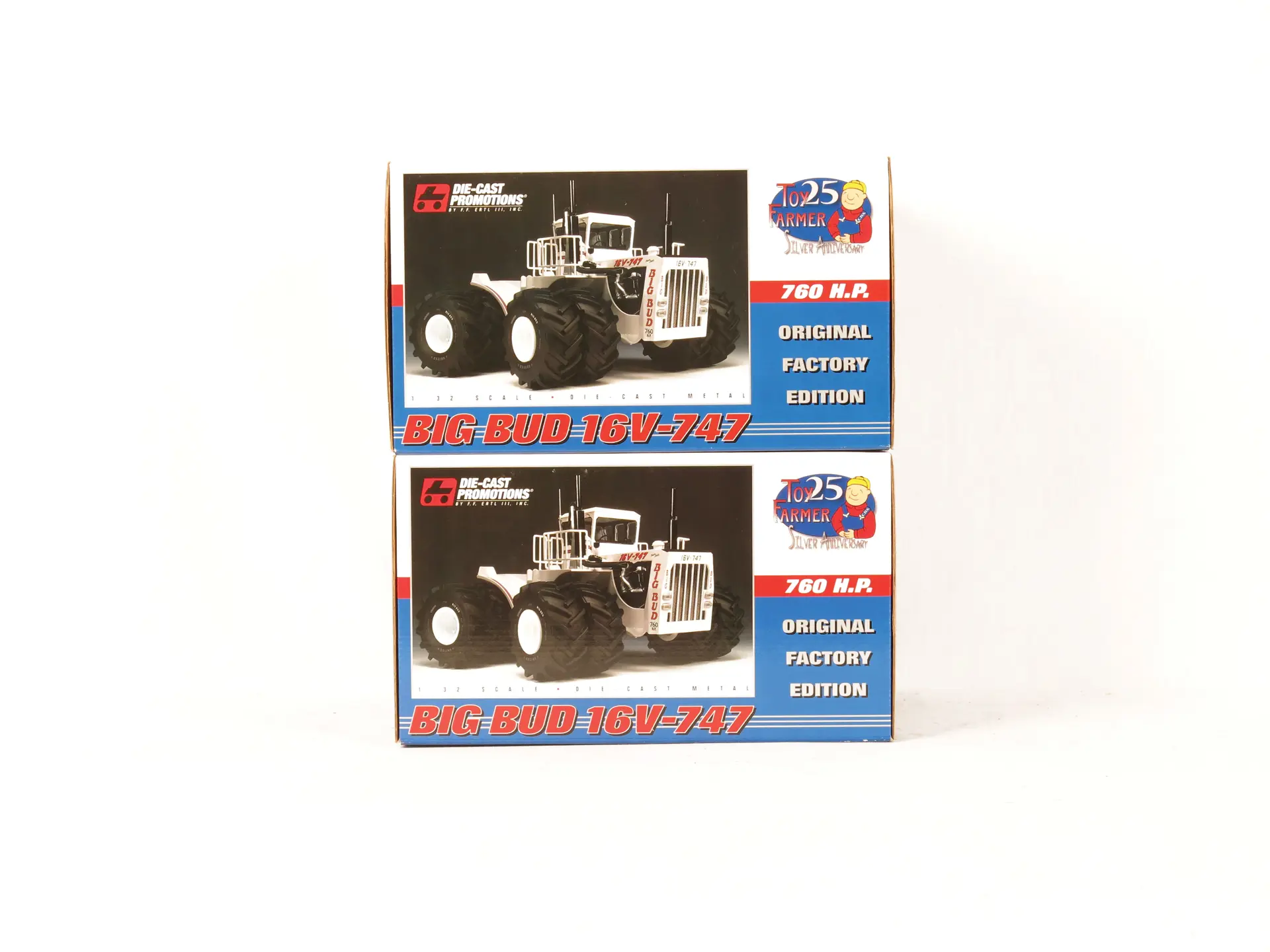 Two Toy Farmer Big Bud 16V-747 760-hp w/Duals, Original Factory Edition ...