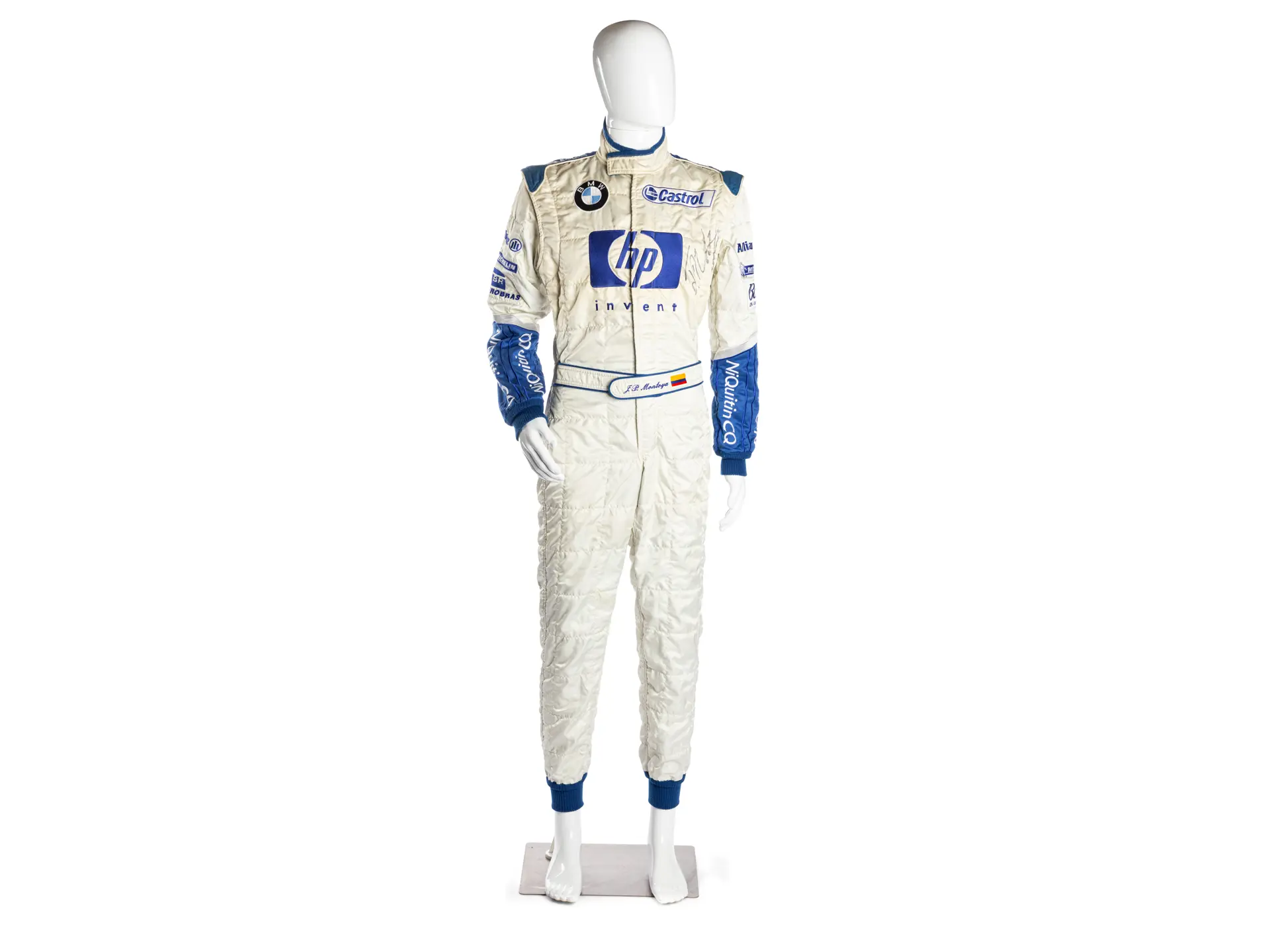 2003 Juan Pablo Montoya BMW Williams Formula 1 Sparco Racing Suit | The ...