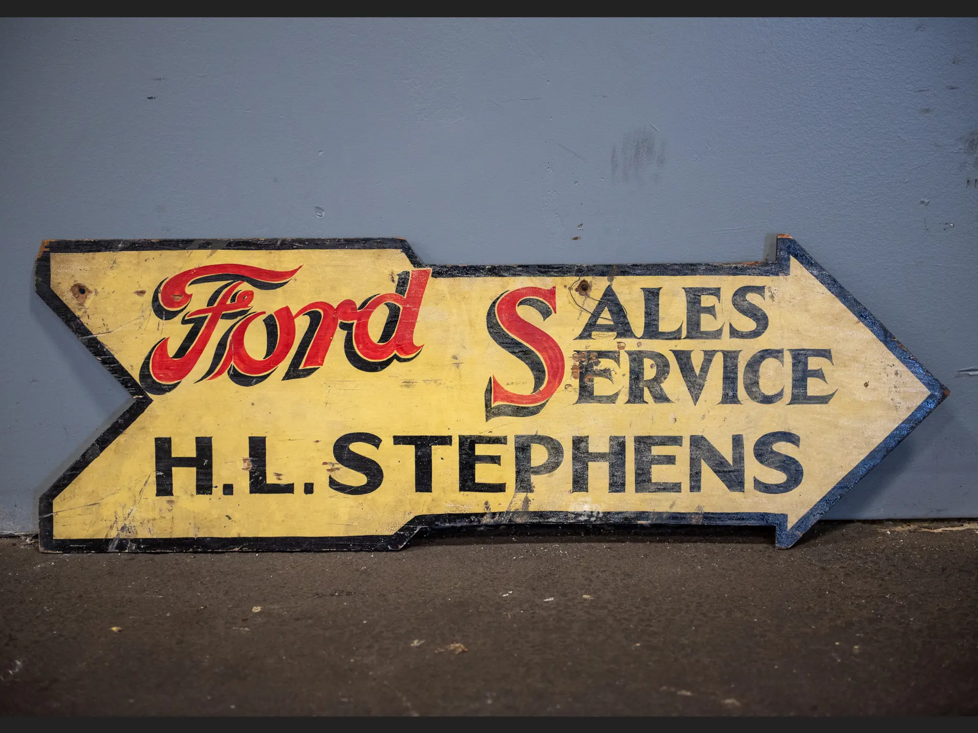 Ford Sales and Service H.L. Stephens Sign | Auburn Fall 2021 | RM Sotheby's