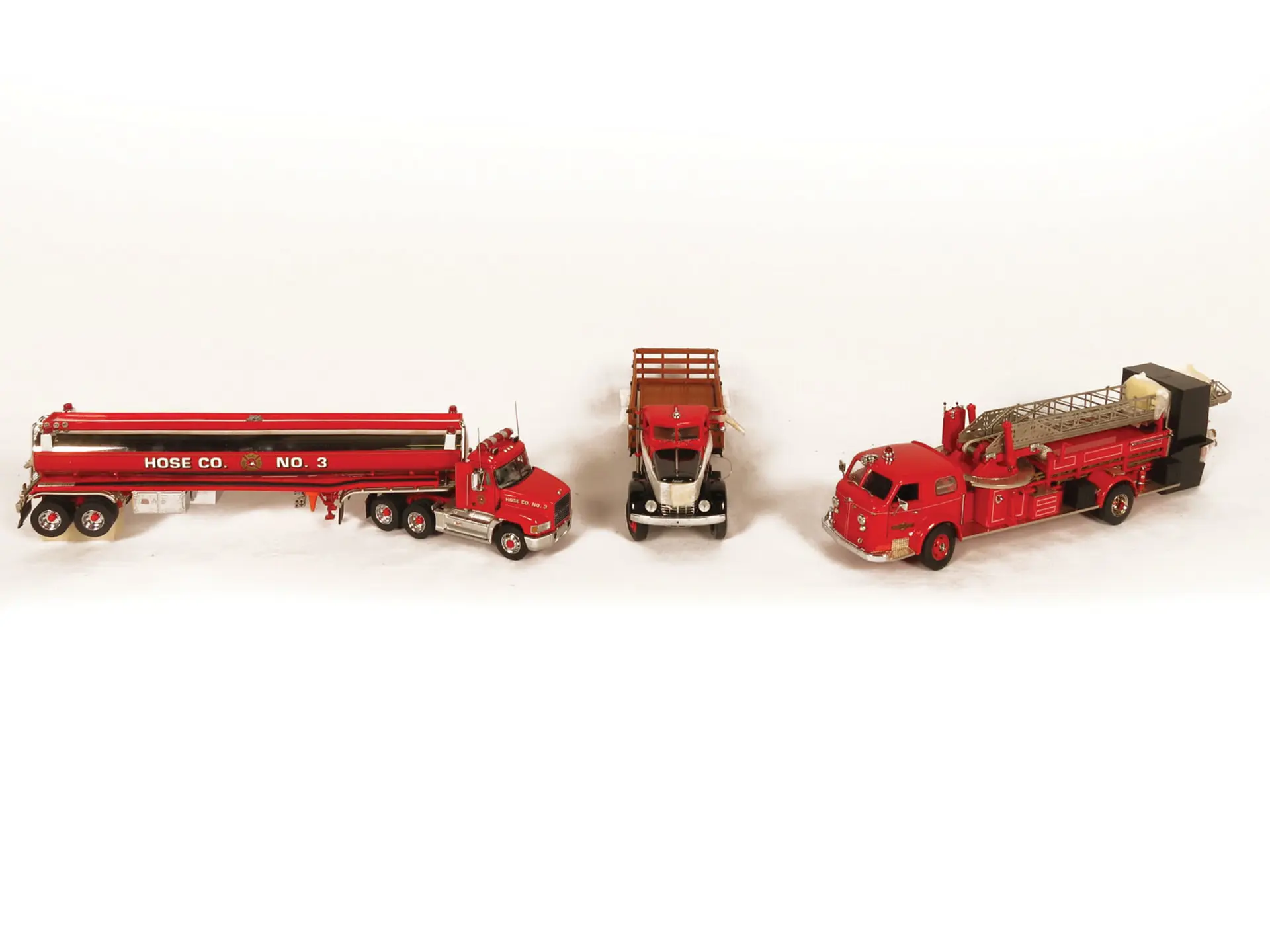 Franklin Mint Fire Department and Stake Bed Trucks | Auburn Memorabilia ...