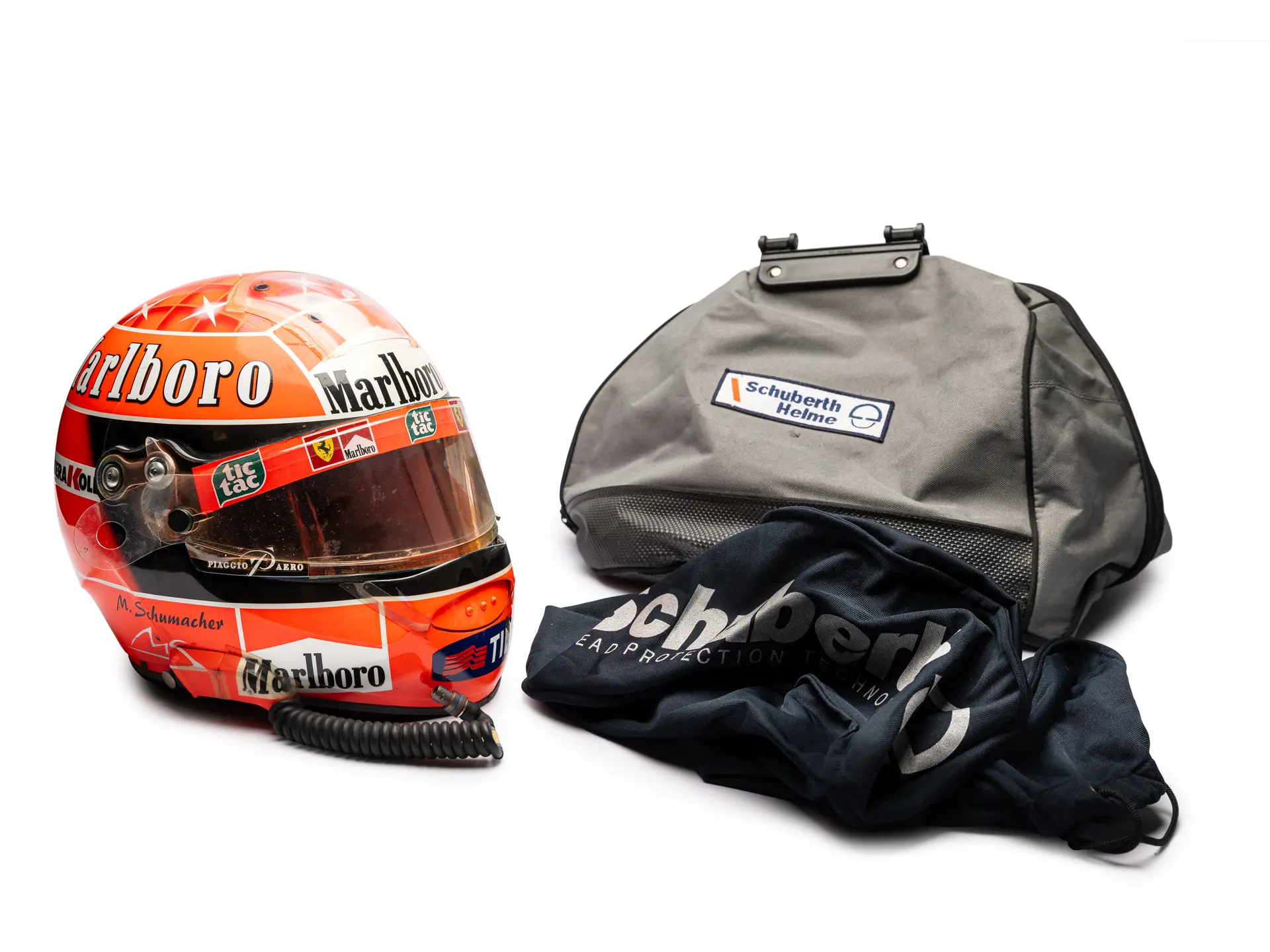 2001 Michael Schumacher Scuderia Ferrari Formula 1 Schuberth Signed ...