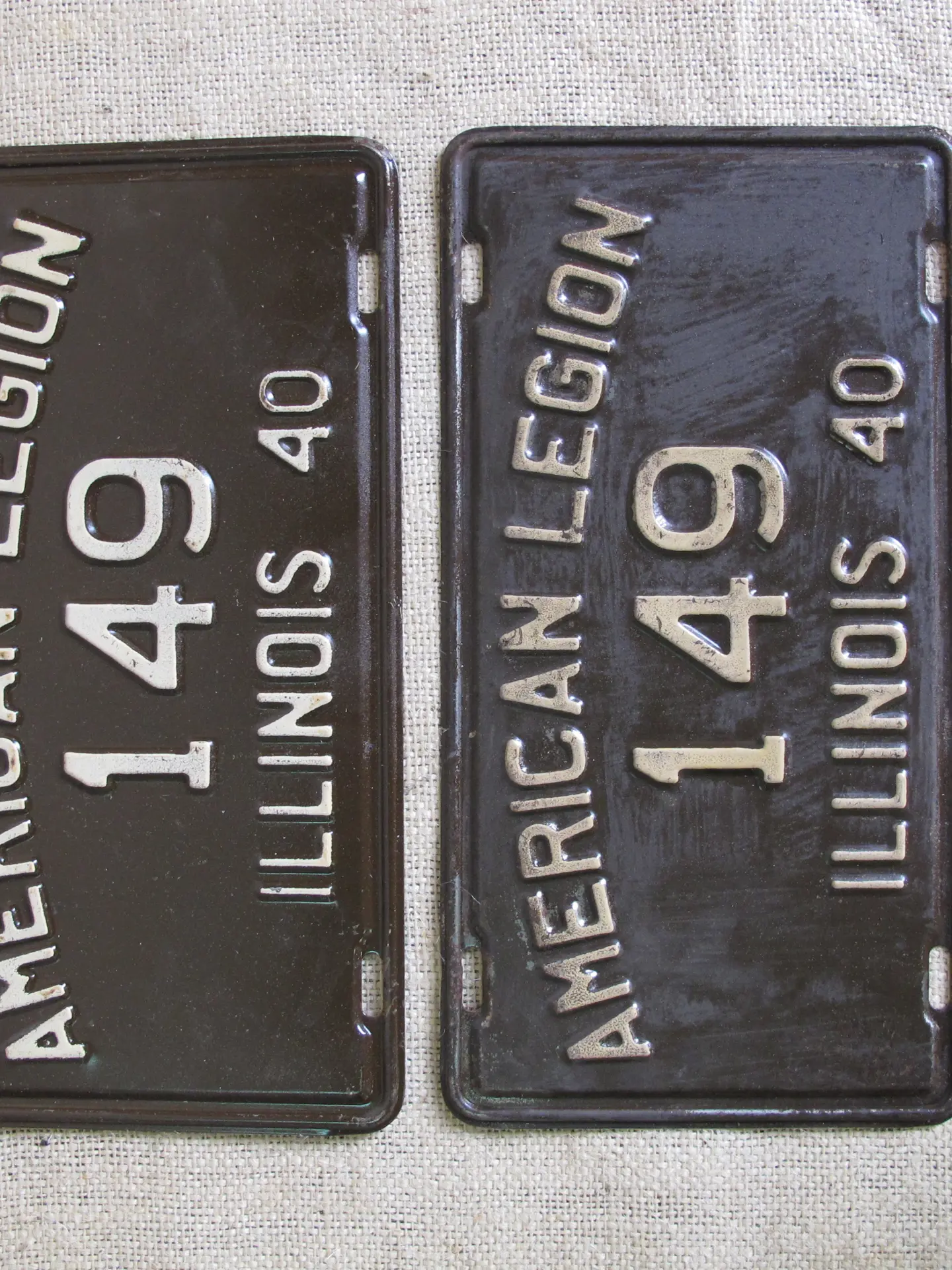 Illinois American Legion Matched License Plates - 1940 | The Lee Roy ...