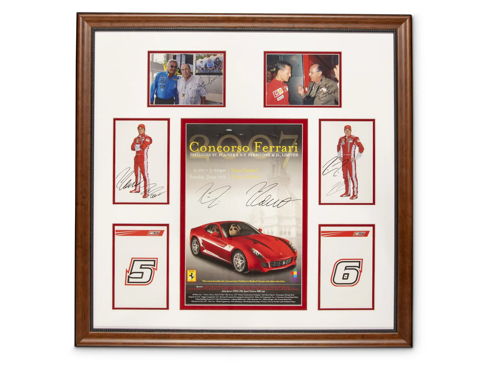 Ferrari Concorso 2007 Framed Picture with F1 Team Signatures | The ...