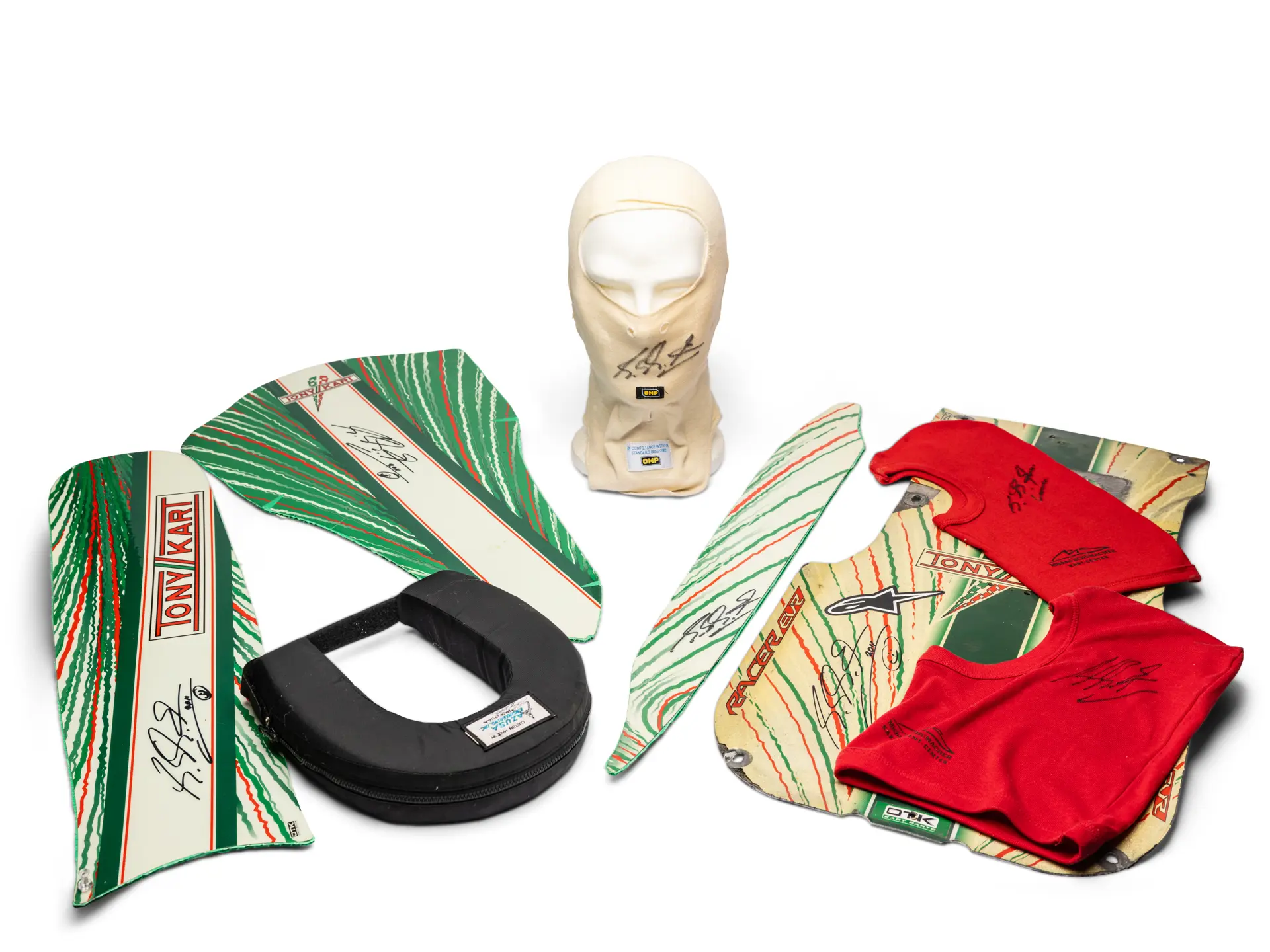 Tony Kart Bodywork Panels, Azusa Engineering Neck Support and Three ...