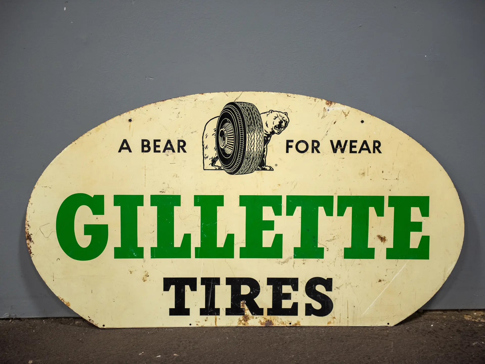 Gillette Tires Double-Sided Sign | Auburn Fall 2021 | RM Sotheby's