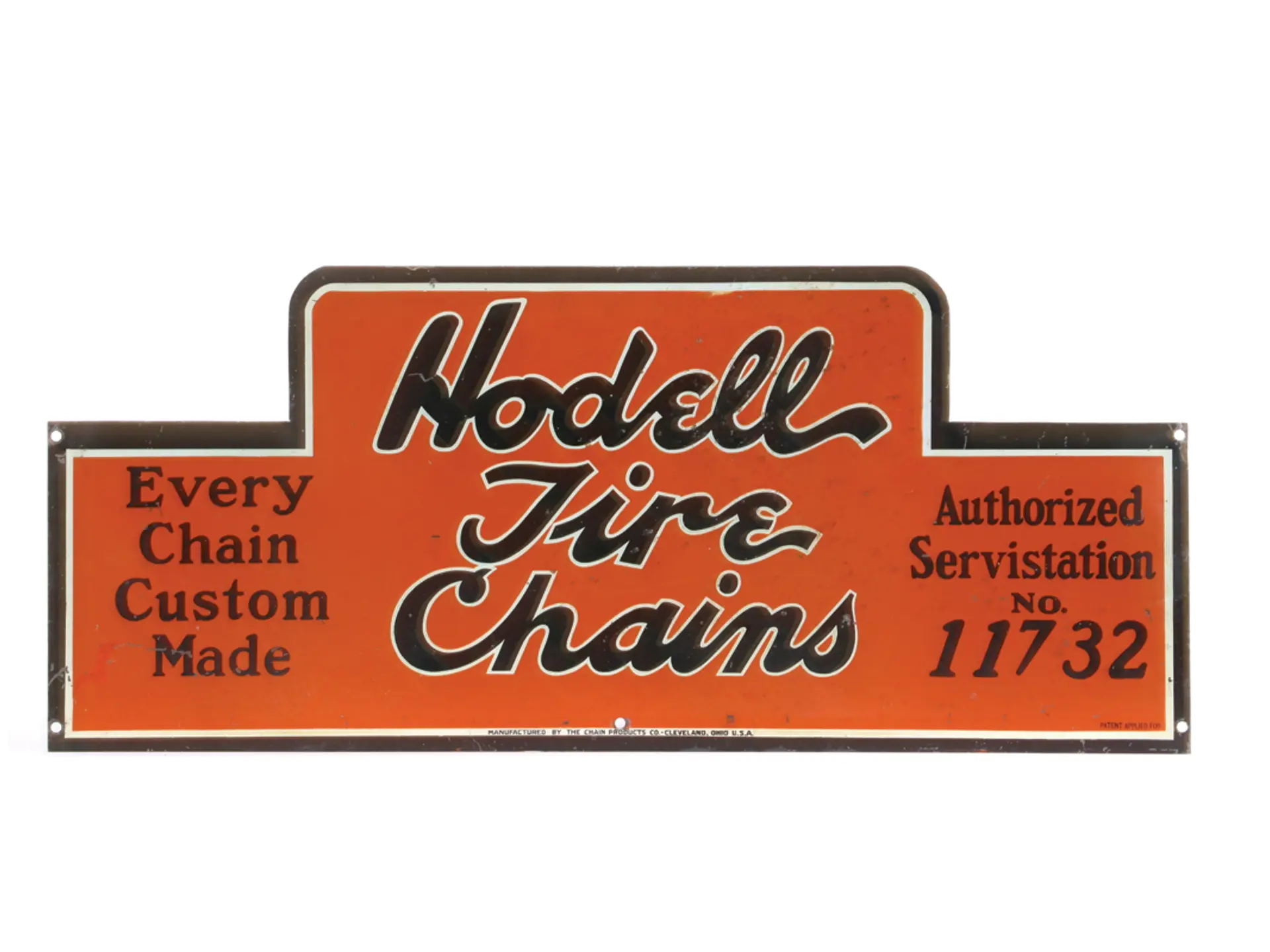 HODELL TIRE CHAINS SIGN | Private Collection of Tom & Marlene ...