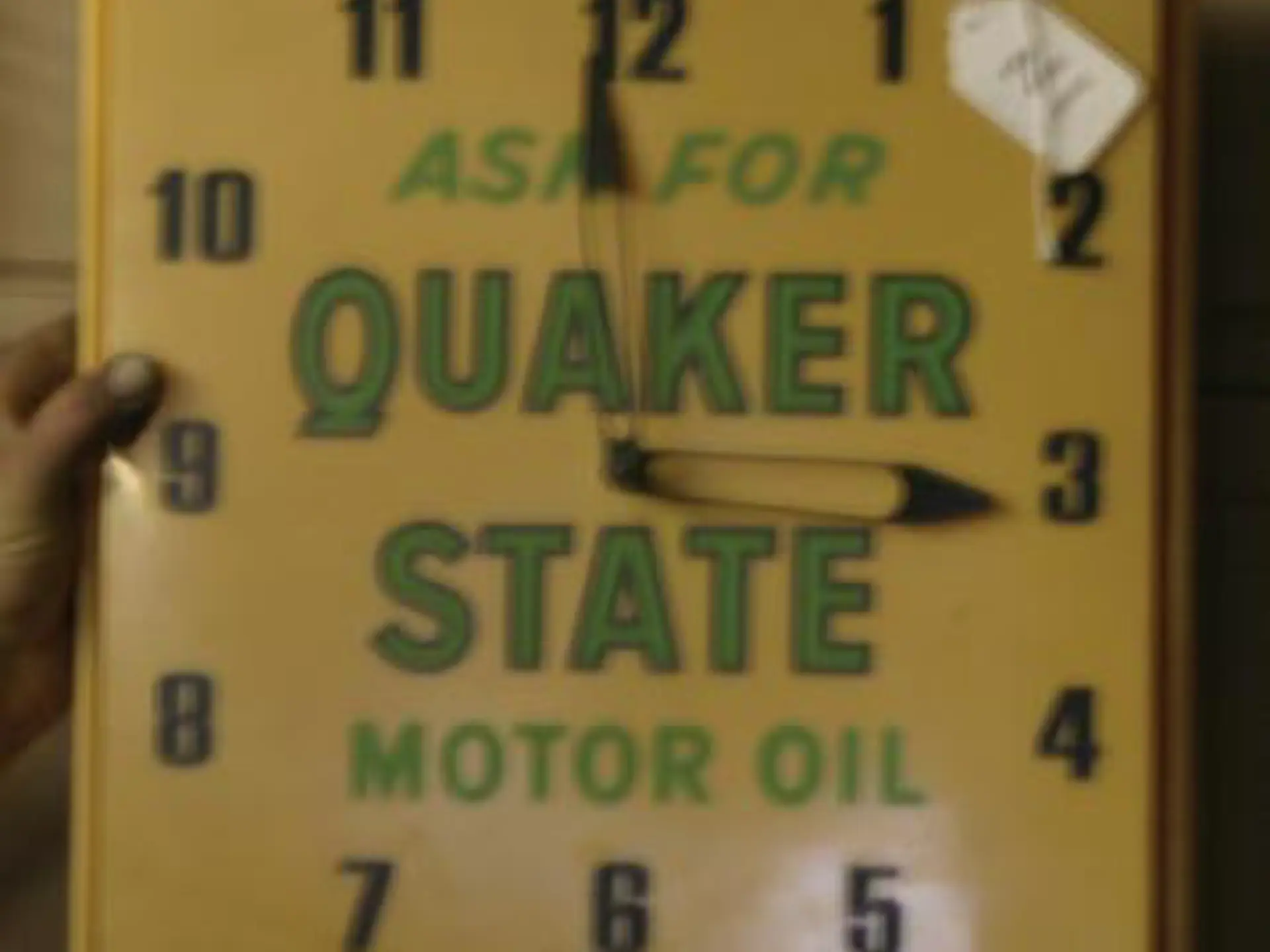 Quaker State 1960's Lighted Clock | The Florida Collector Car Auction ...