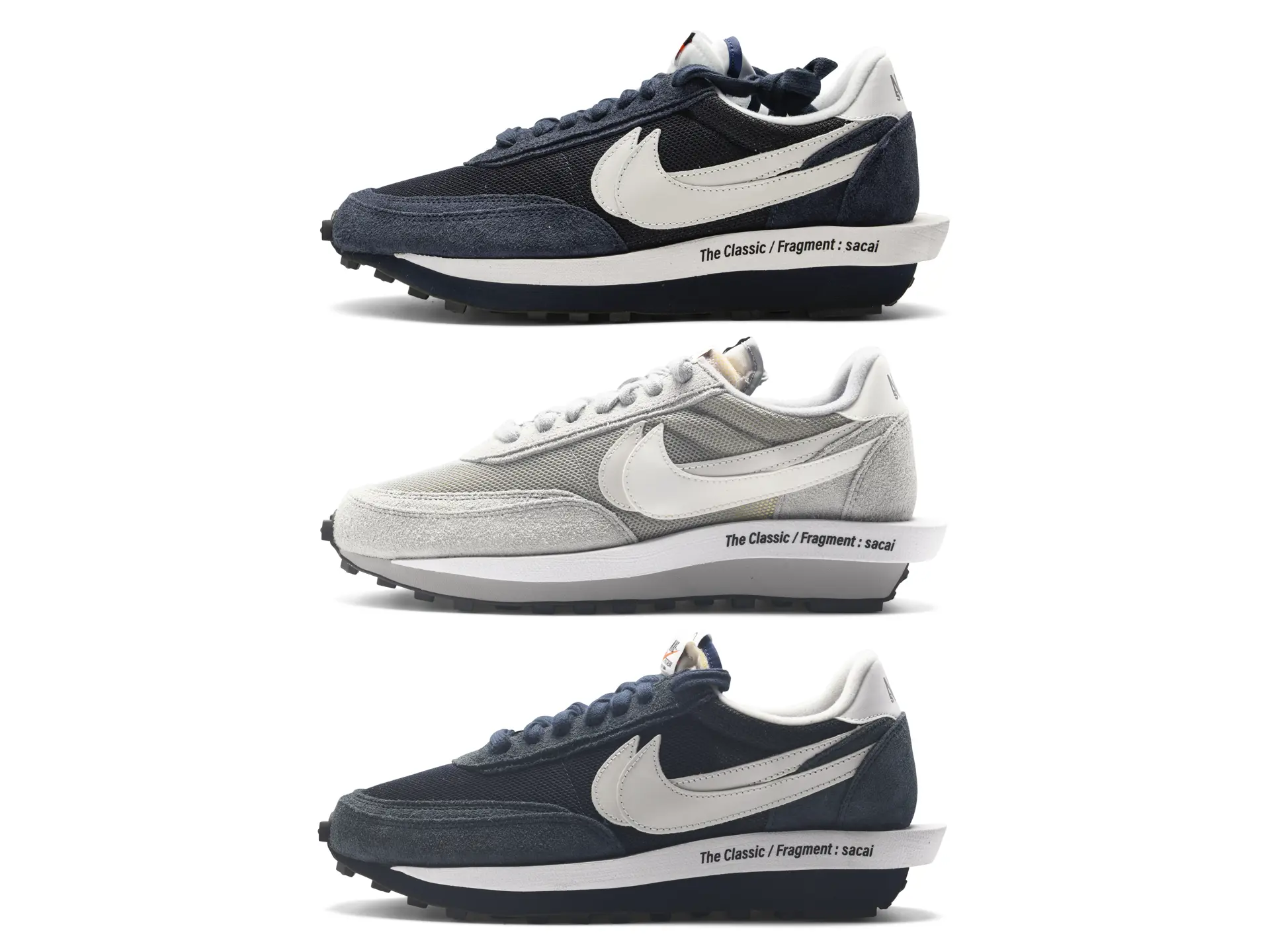 Set of Three | Nike Sacai LDWaffle Sneakers | Dare to Dream | The ...