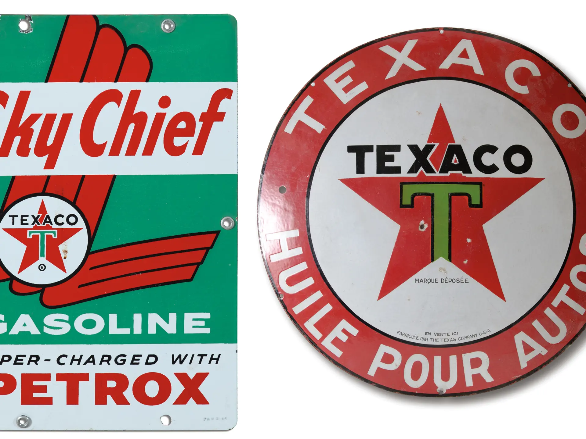 Two Texaco Signs | The Dingman Collection 2012 | RM Sotheby's