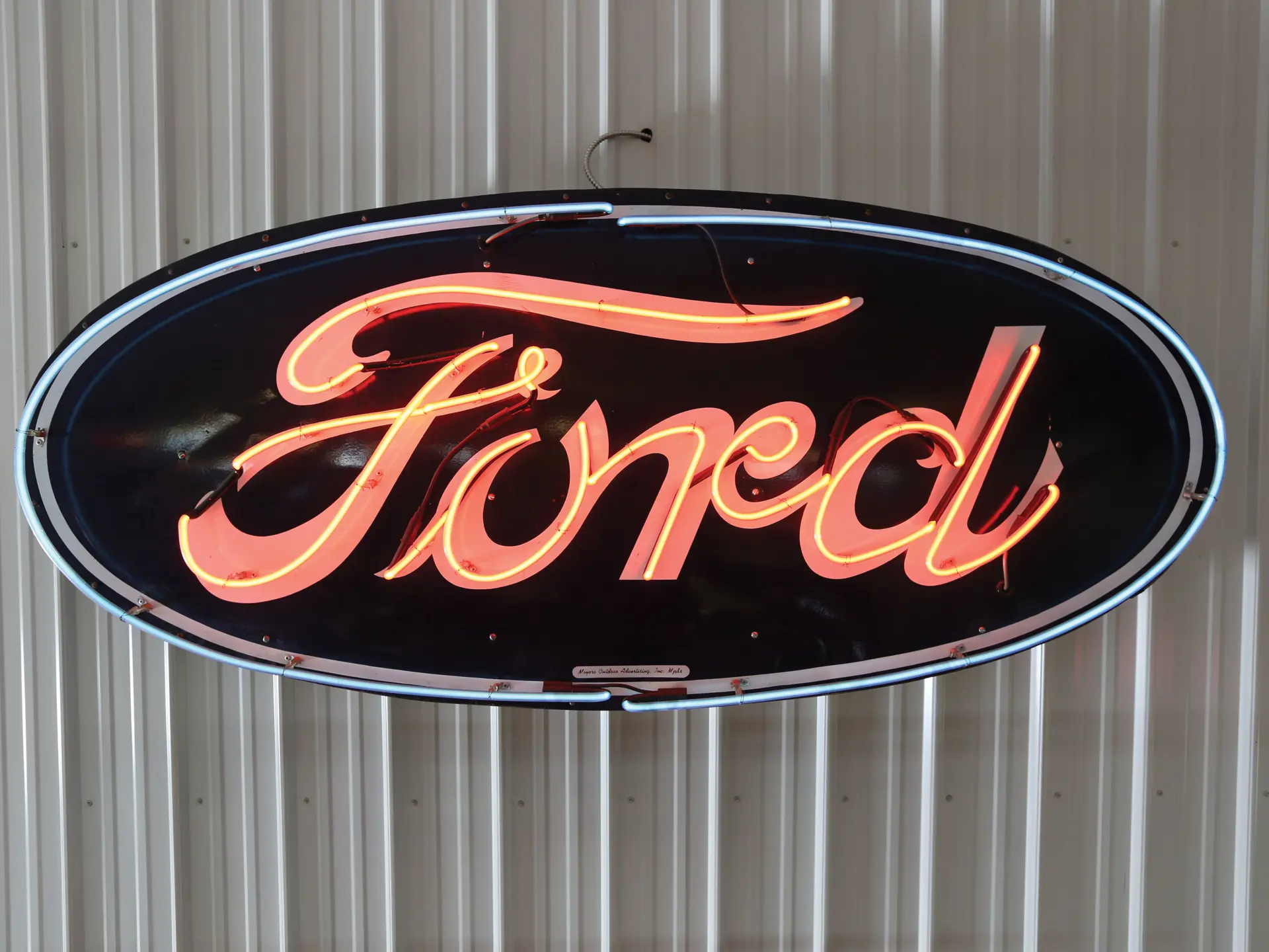 Ford Dealer Oval Neon Sign | Auburn Fall 2015 | RM Sotheby's