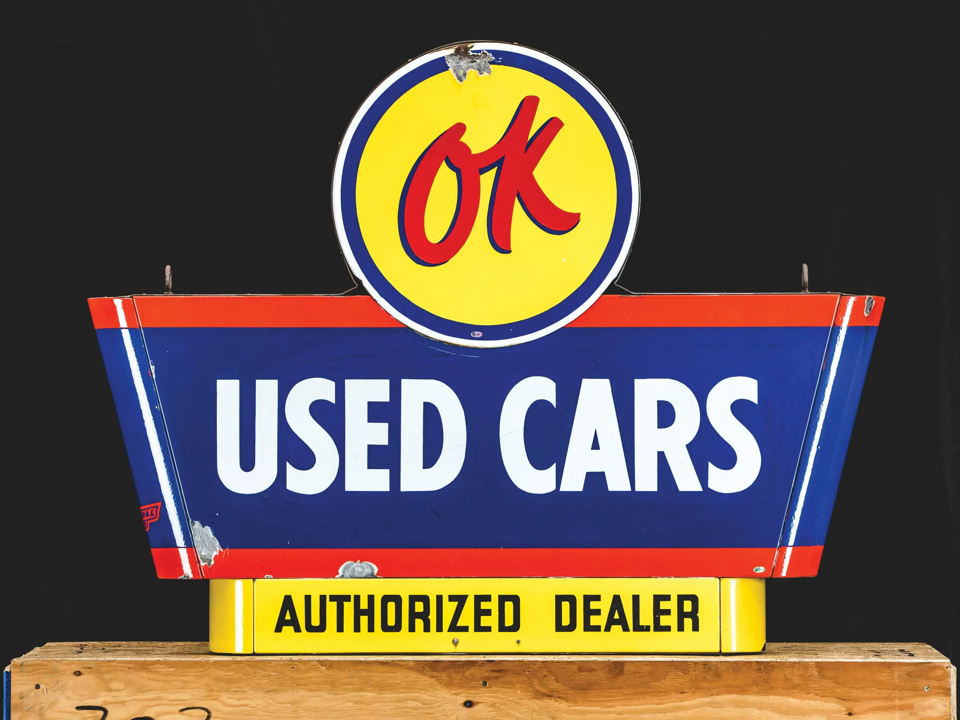 Chevrolet "OK Used Cars" Authorized Dealer Non-Neon Sign | Auburn ...