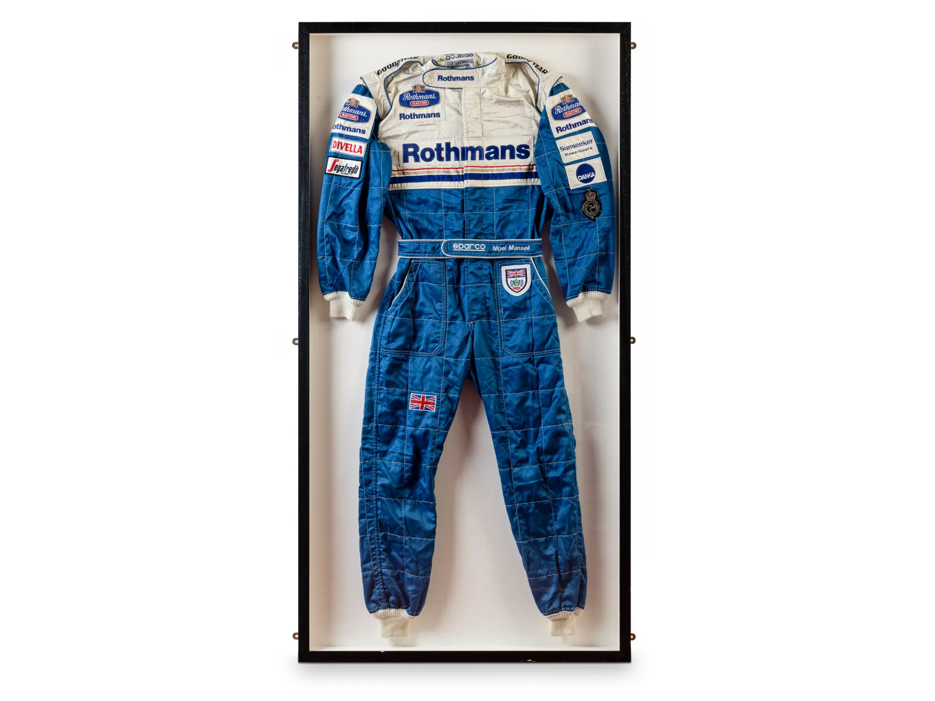 1994 Rothmans Williams Sparco Formula 1 Framed Racing Suit | Nigel ...