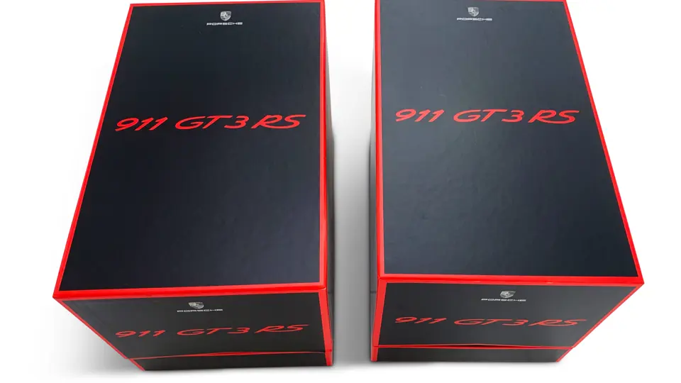Two Porsche 911 GT3 RS Racing Helmet Cases | The White Collection ...