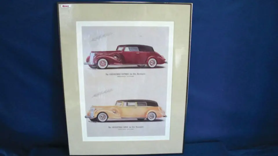 1938 Packard Open Car V-12 Advertising Poster | Auburn Fall 2012 | RM ...