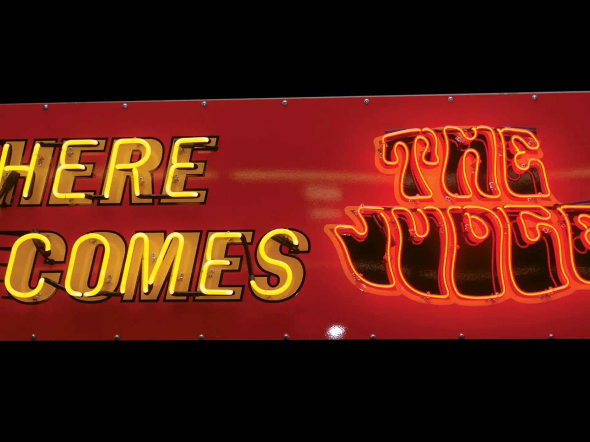 Here comes the judge neon sign | The Wayne Davis Collection | RM Sotheby's