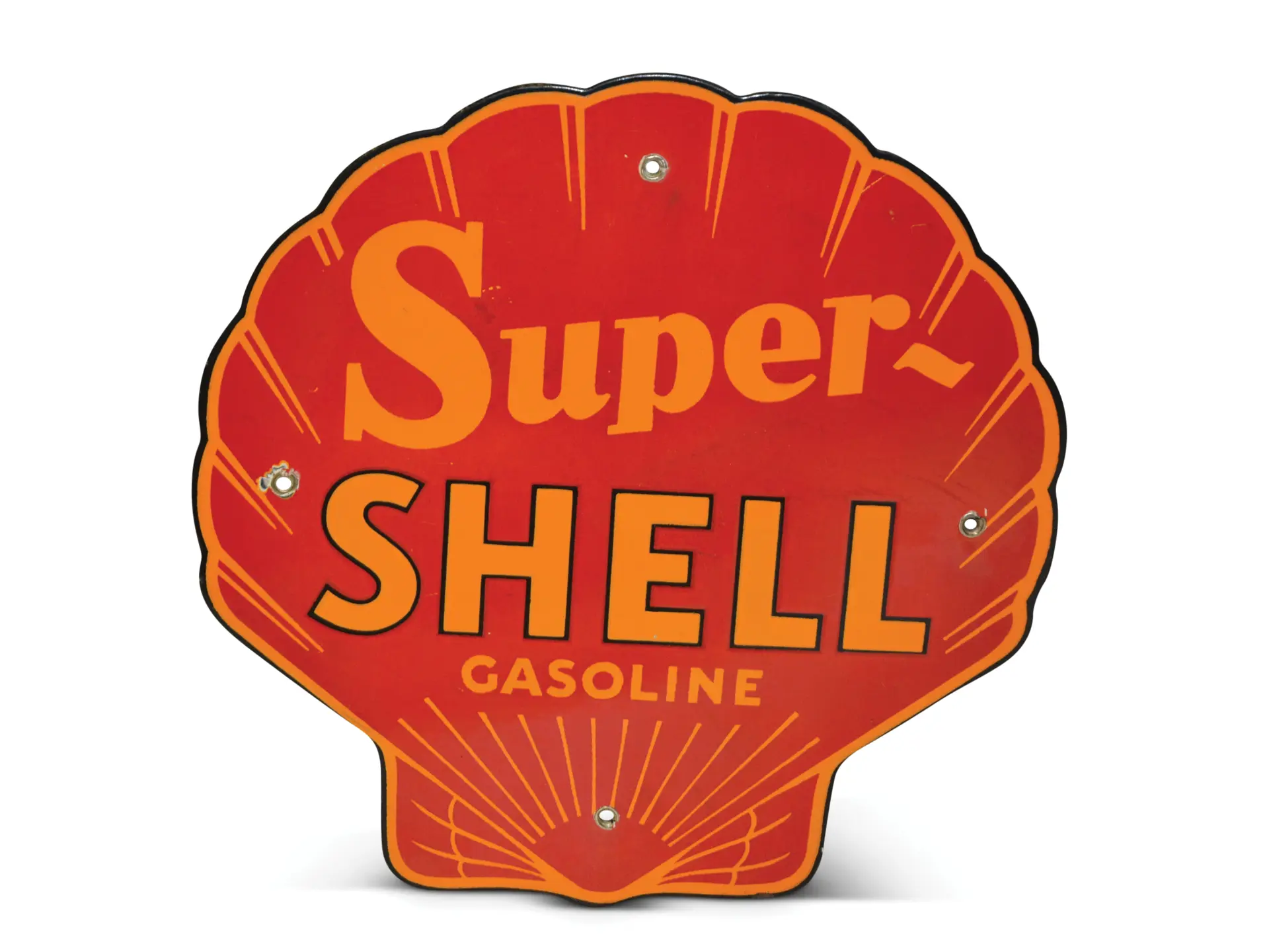 "Super-Shell Gasoline" Porcelain Sign | Auburn Fall 2019 | RM Sotheby's