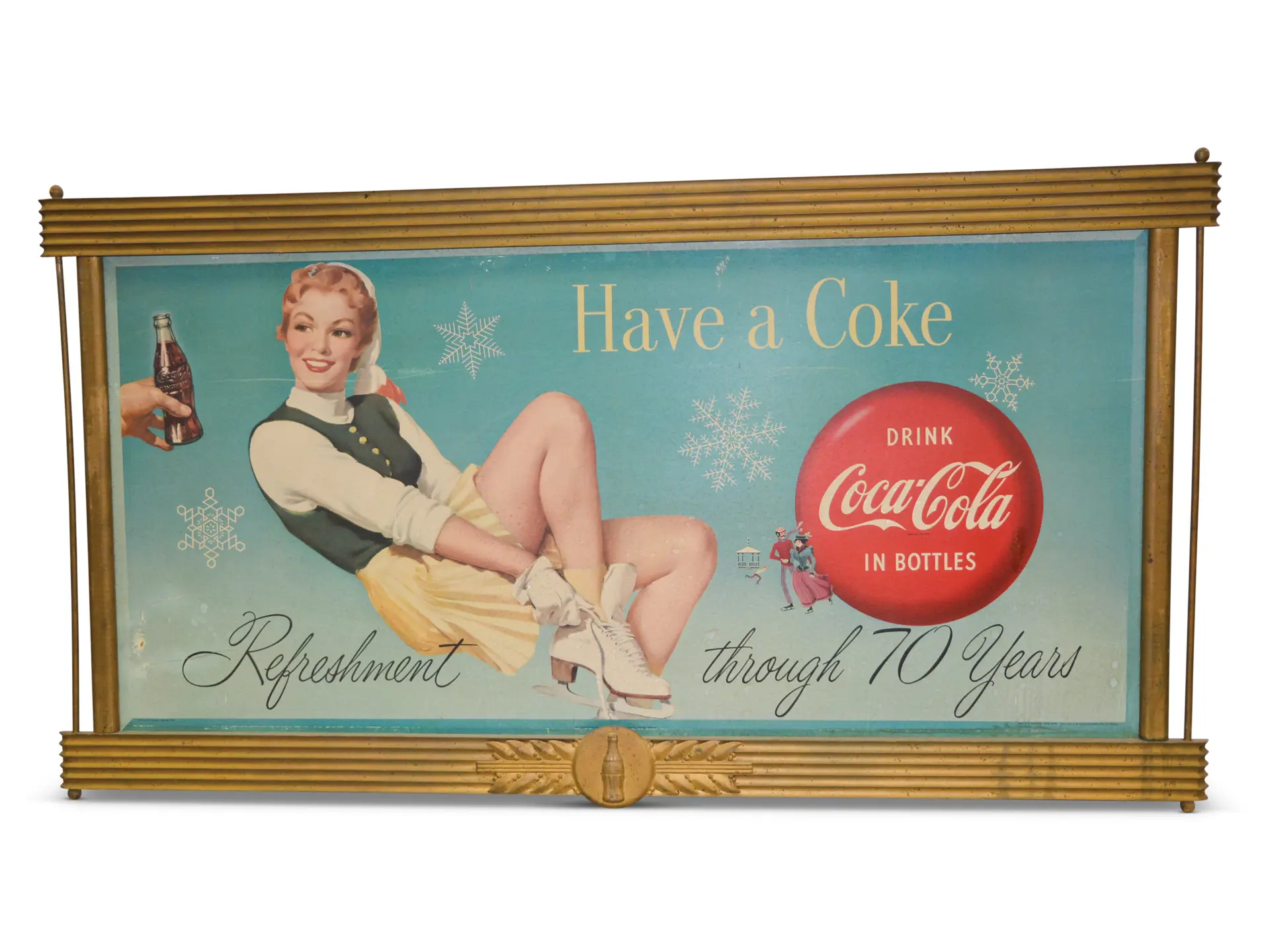 Have a Coke with Skater Girl Poster in Original Coke Frame | Auburn ...