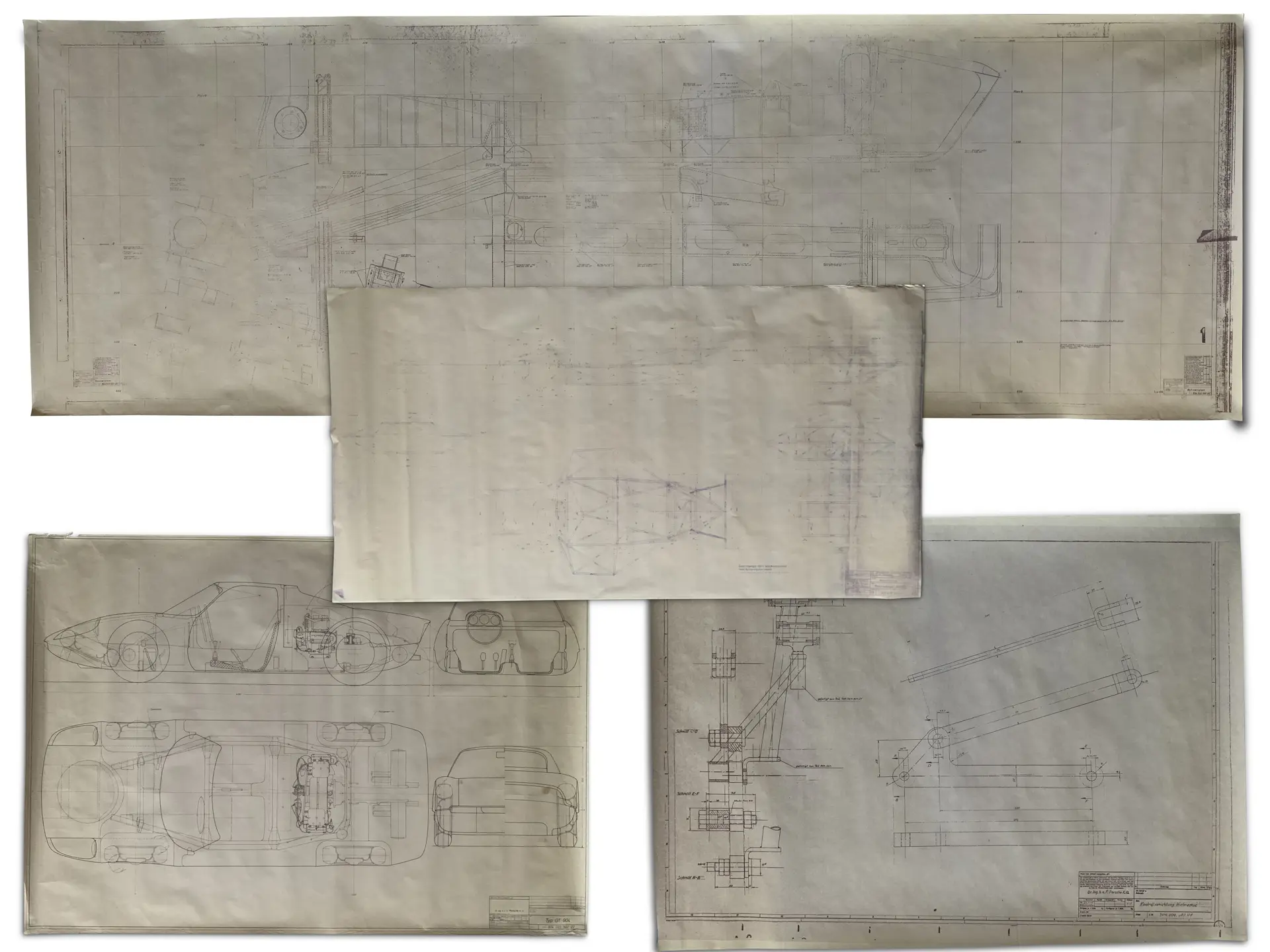Porsche Type 904, 906, and 908-03 Schematics, 1963-68 | A Lifetime of ...