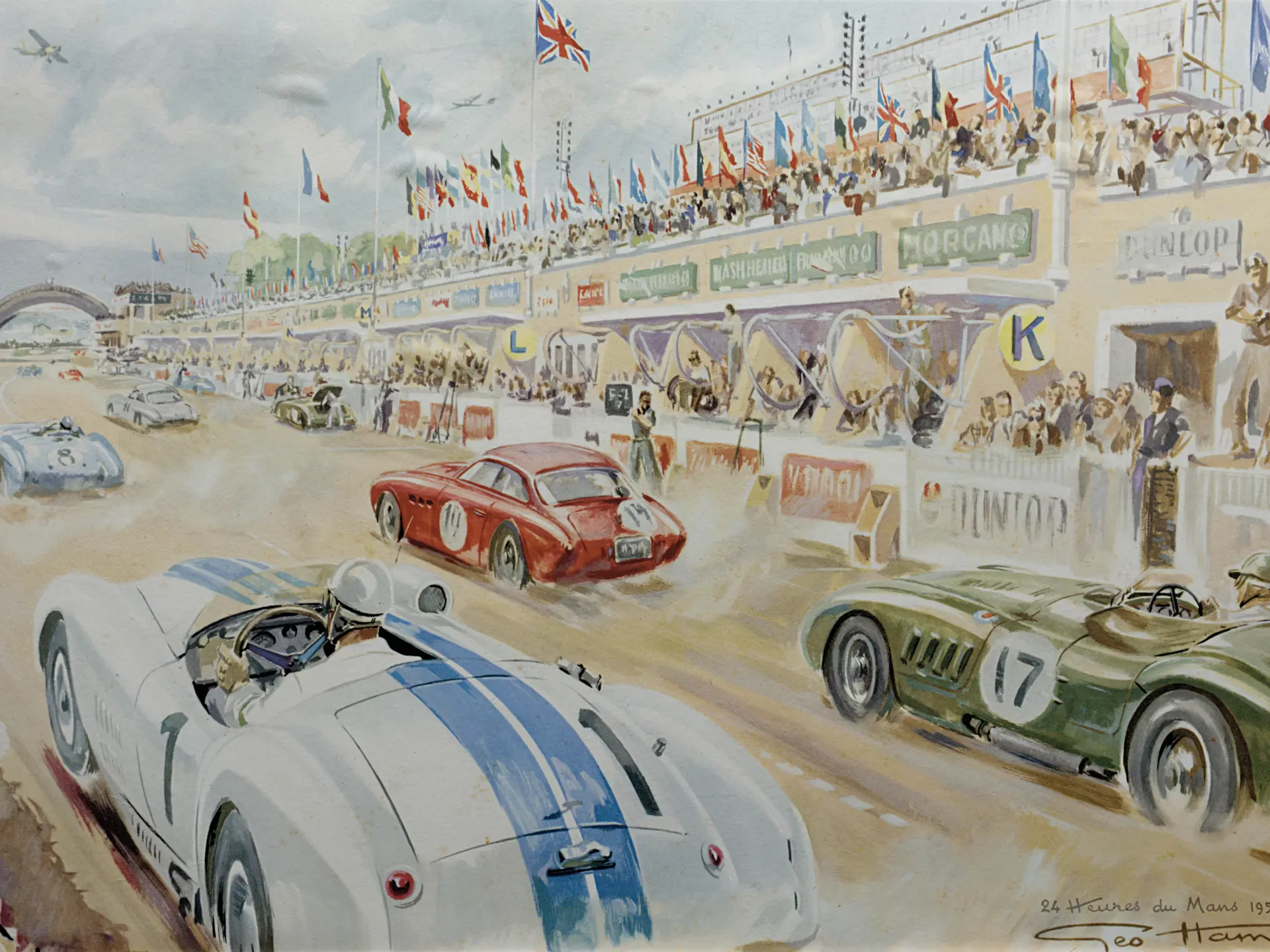 24 HEURES DU MANS BY GEO HAM (Georges Hamel 1900-1972) | Ferrari ...