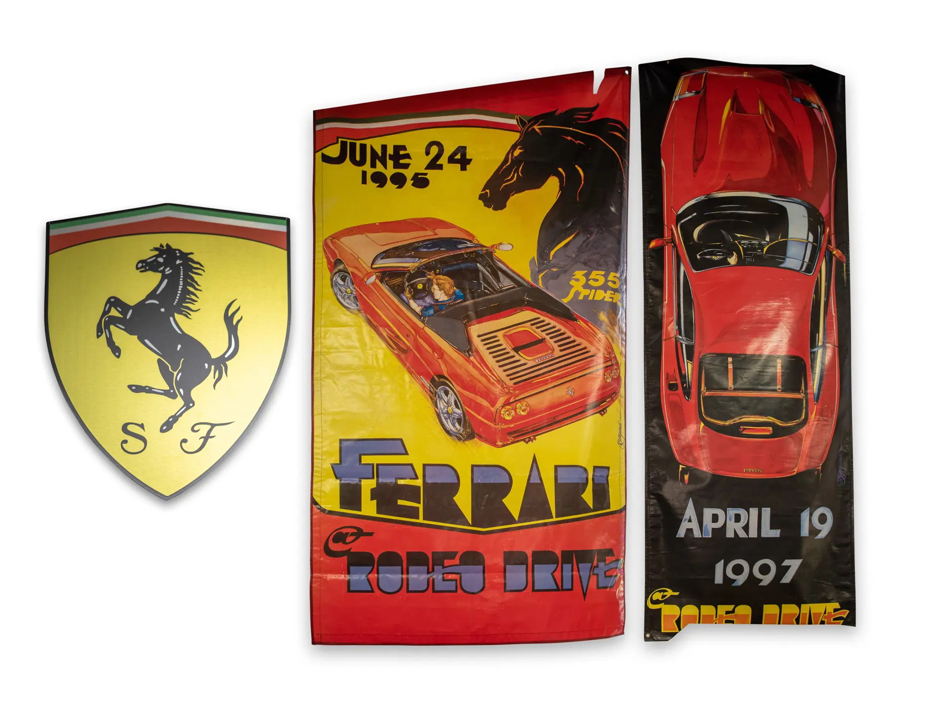 Ferrari Sign with Two Banners | Gene Ponder Collection | RM Sotheby's