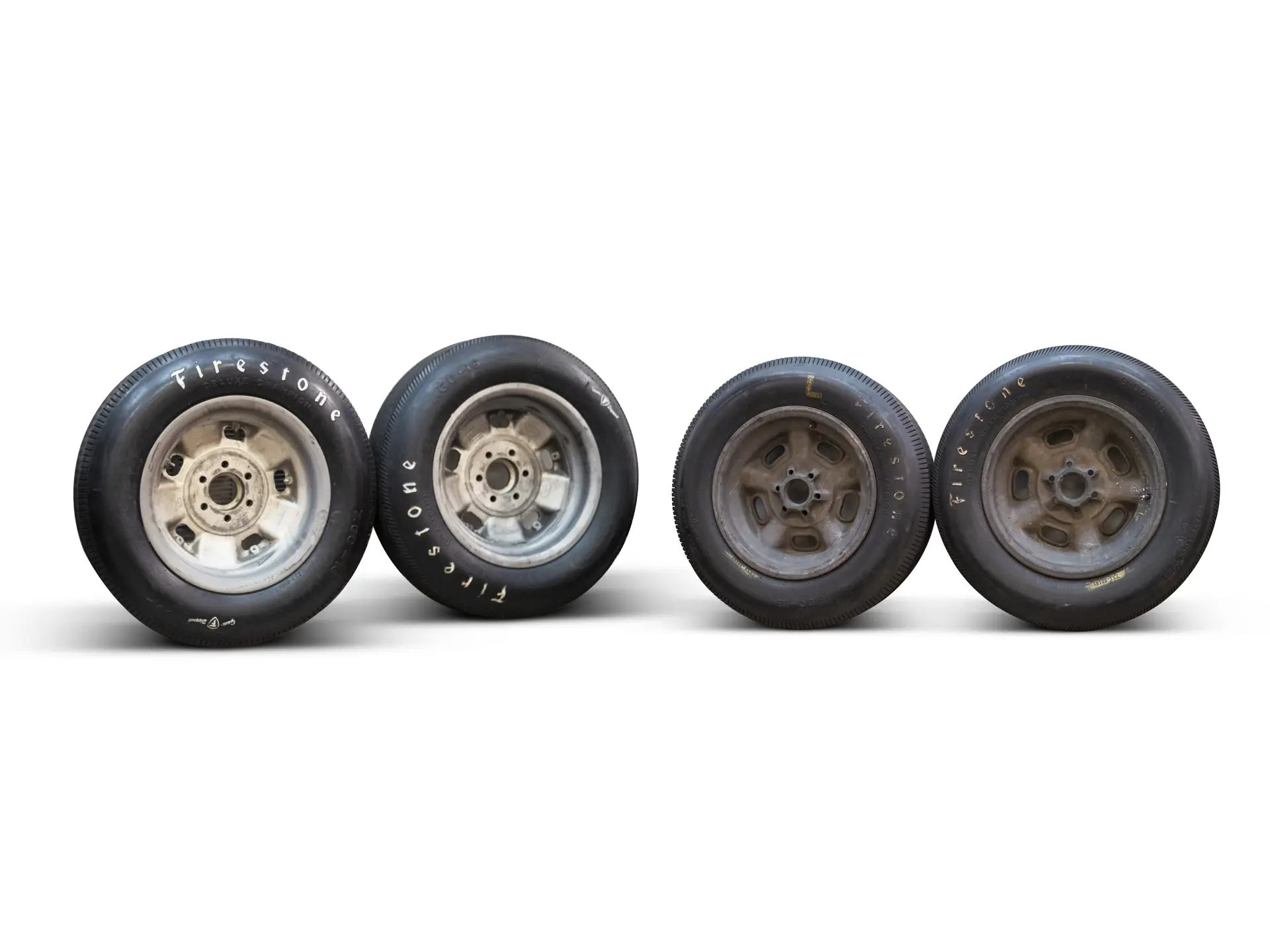 Set of Halibrand 16 in. and 18 in. Indianapolis Roadster Wheels with ...