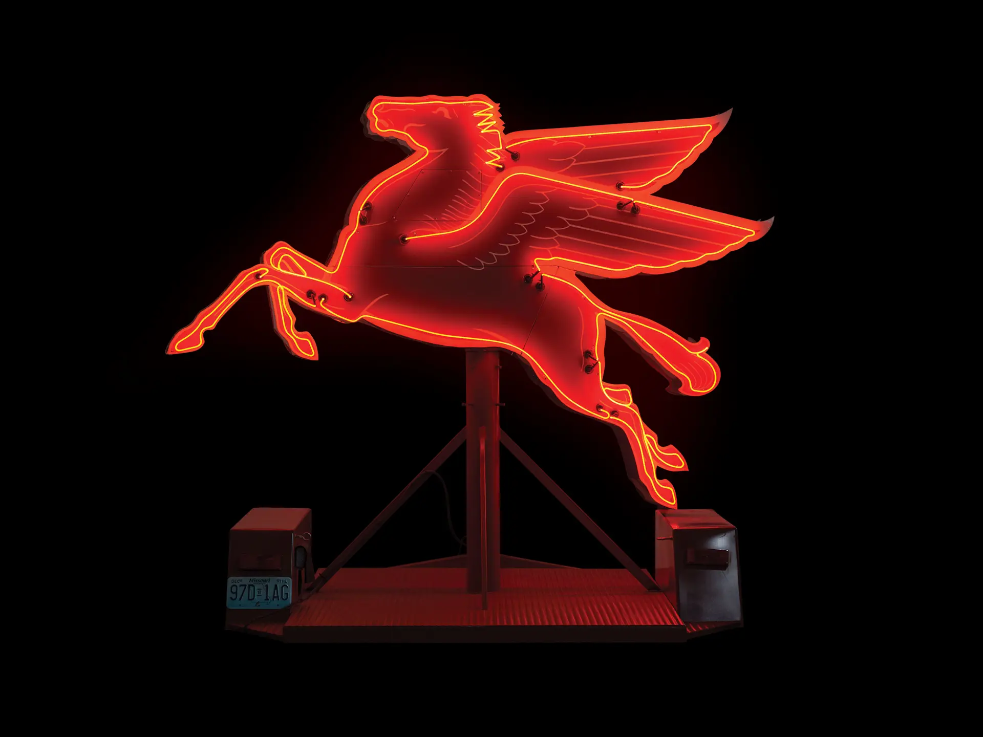 Pegasus Double-Sided Neon Sign with Trailer | Arizona 2018 | RM Sotheby's